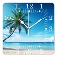 16 Inch Wall Clock Battery Operated Square Clock for Office, Kitchen ...