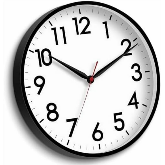 16 Inch Wall Clock Large Silent Non-Ticking Wall Clocks Battery ...