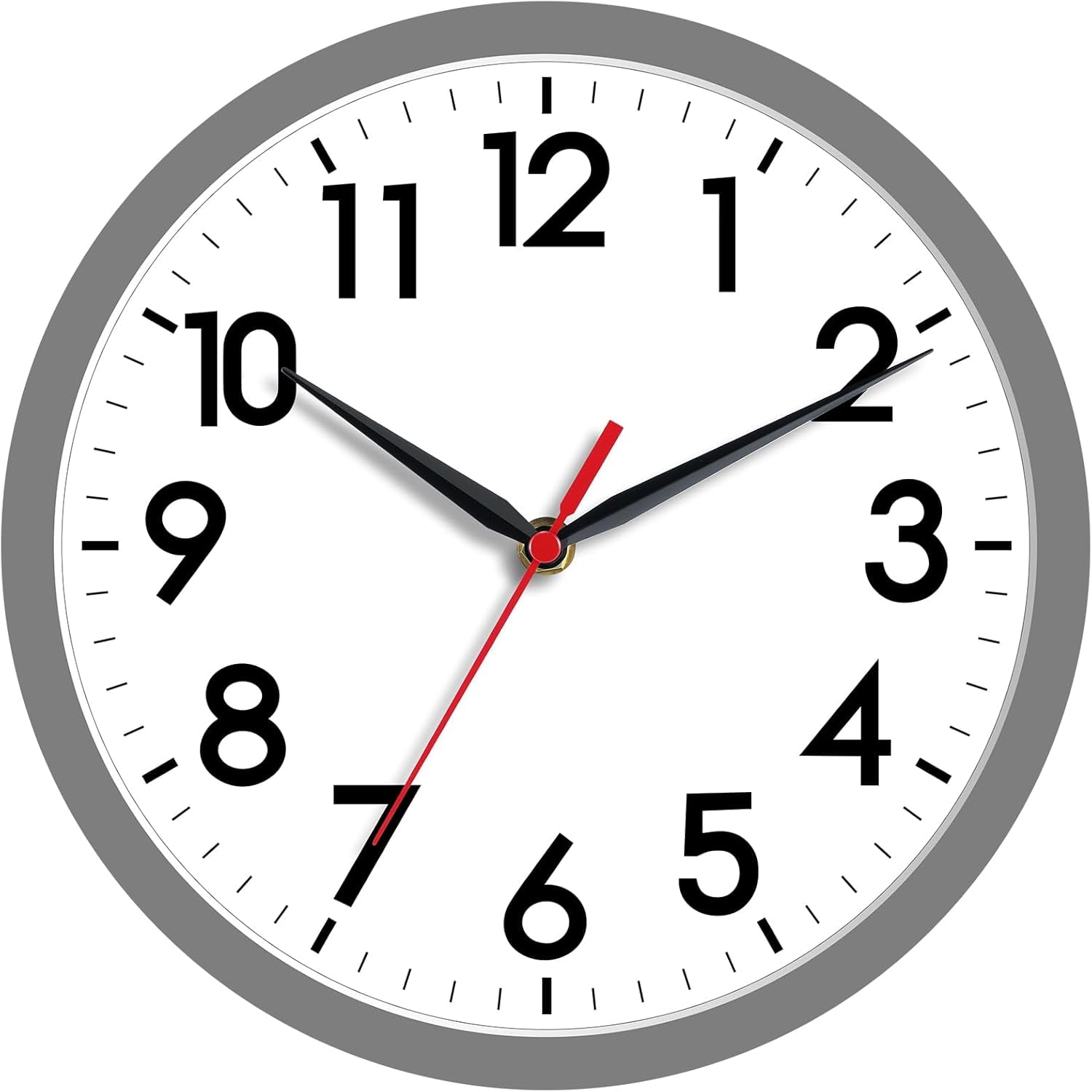 16 Inch Wall Clock Large Silent Non-Ticking Wall Clocks Battery ...