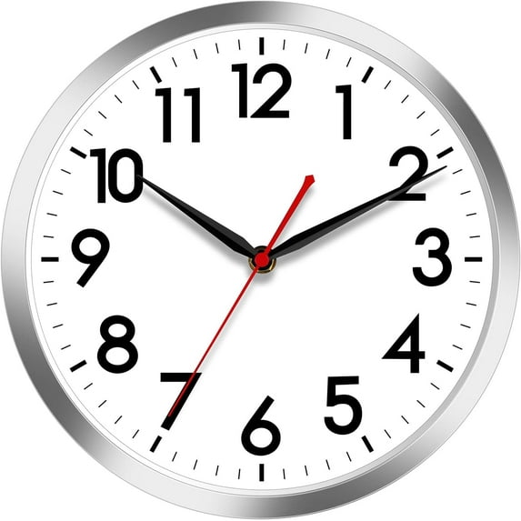 16 Inch Wall Clock Large Silent Non-Ticking Wall Clocks Battery ...