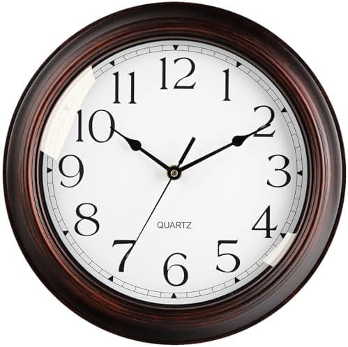 16 Inch Wall Clocks Battery Operated Silent Non-Ticking Wall Clock ...