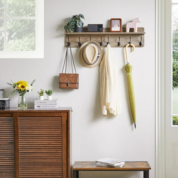 16-Inch Wall-Mounted Clothes Rack (Set of 2) - Walmart.com