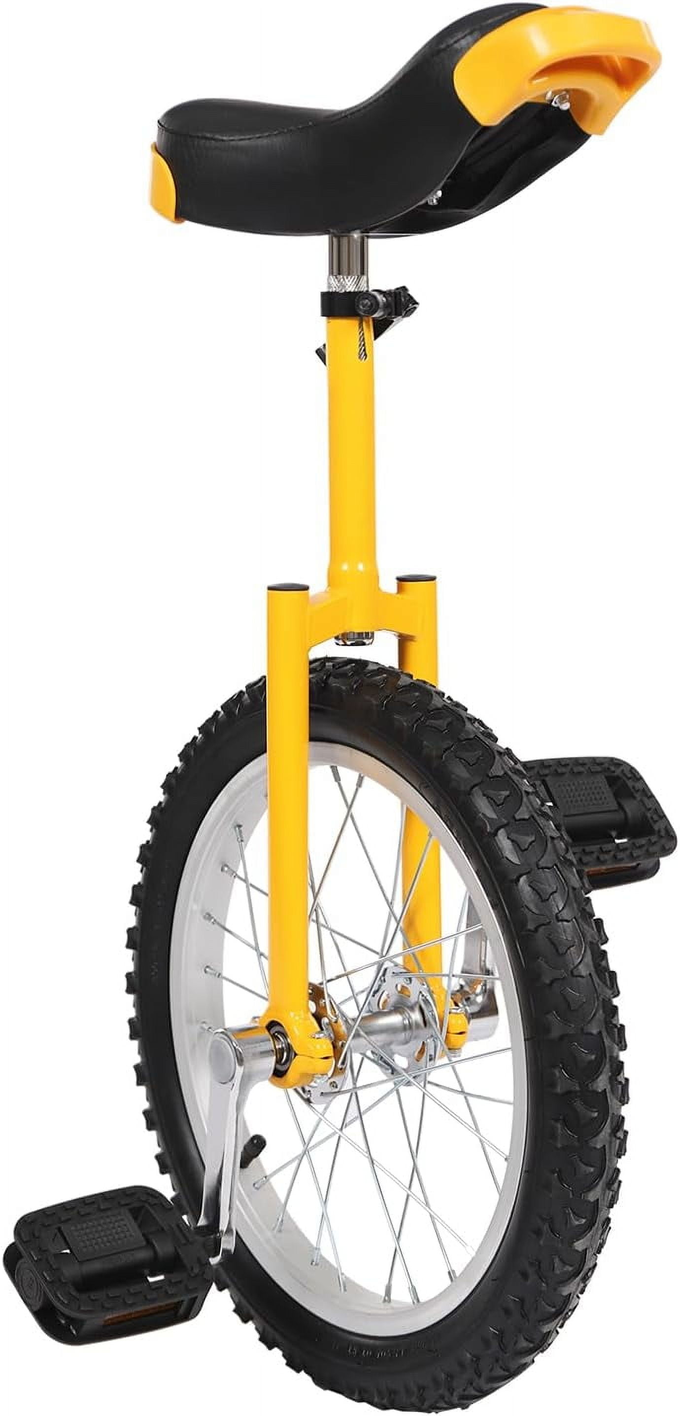 16 Inch Wheel Unicycle Adjustable Height Unicycle Bike, Training ...