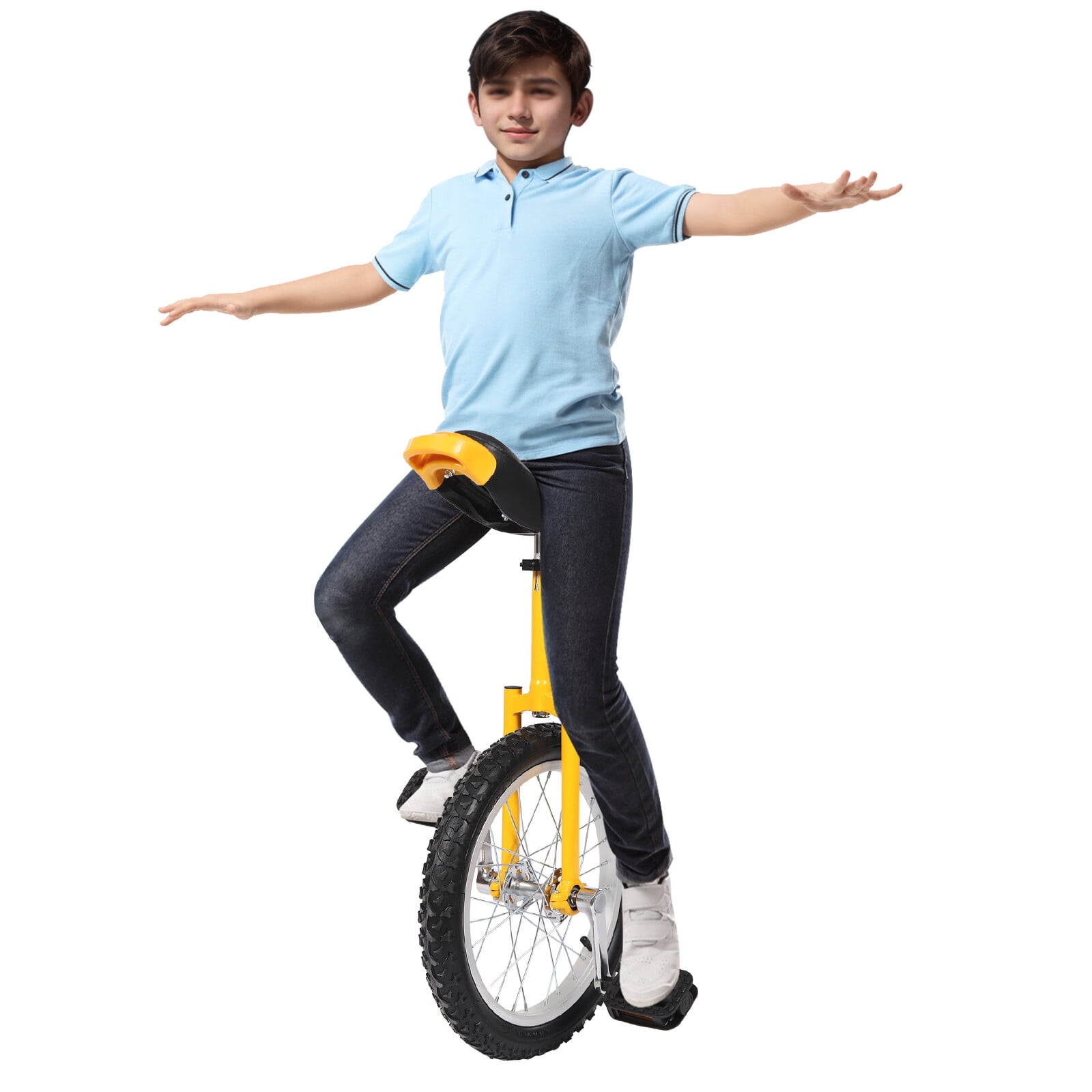 16 Inch Wheel Unicycle Balance Fitness Exercise Adult Training Cycling ...