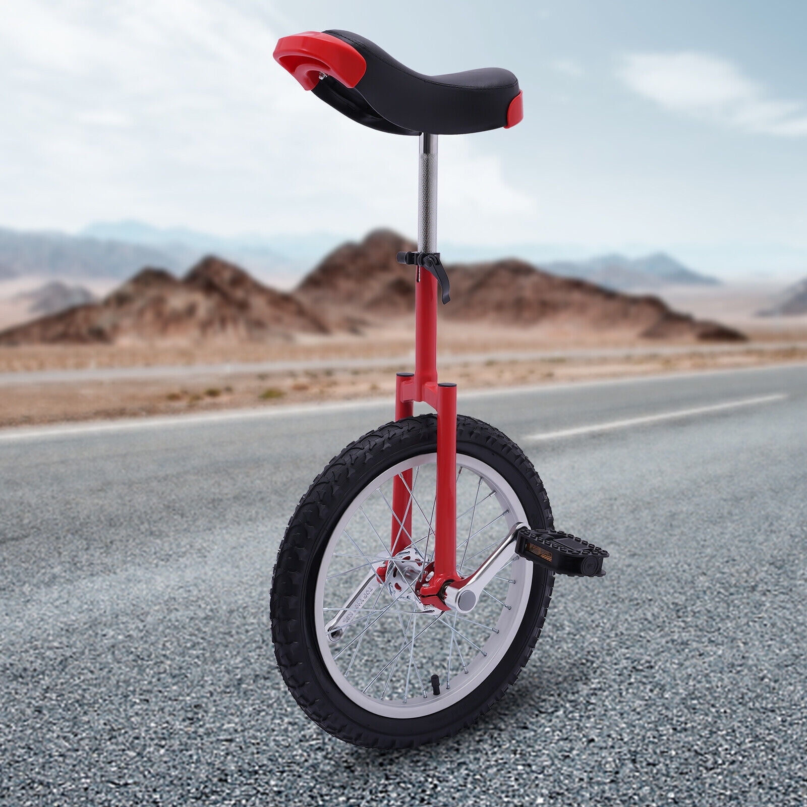 16 Inch Wheel Unicycle Balance Fitness Exercise Adult Training Cycling ...