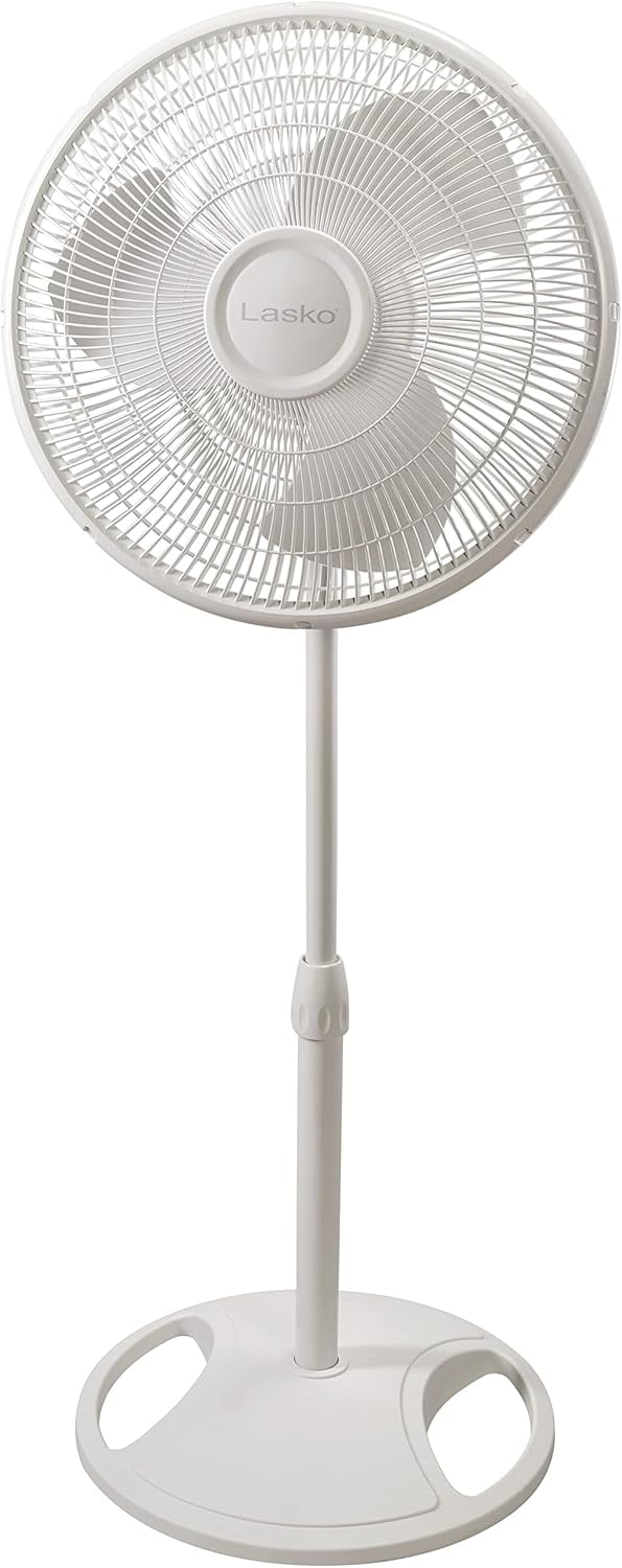 16 Inch White Oscillating Stand Fan, 2520 - Walmart.com