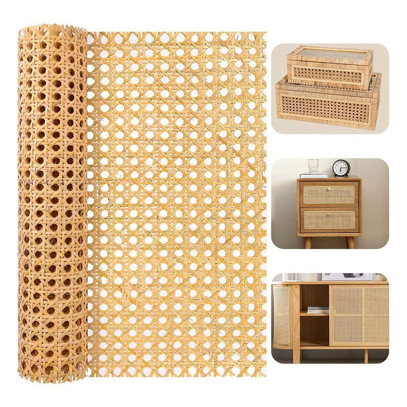 16-Inch Wide Natural Rattan Webbing 40-Inch Long (3.3 Ft.) Rattan ...