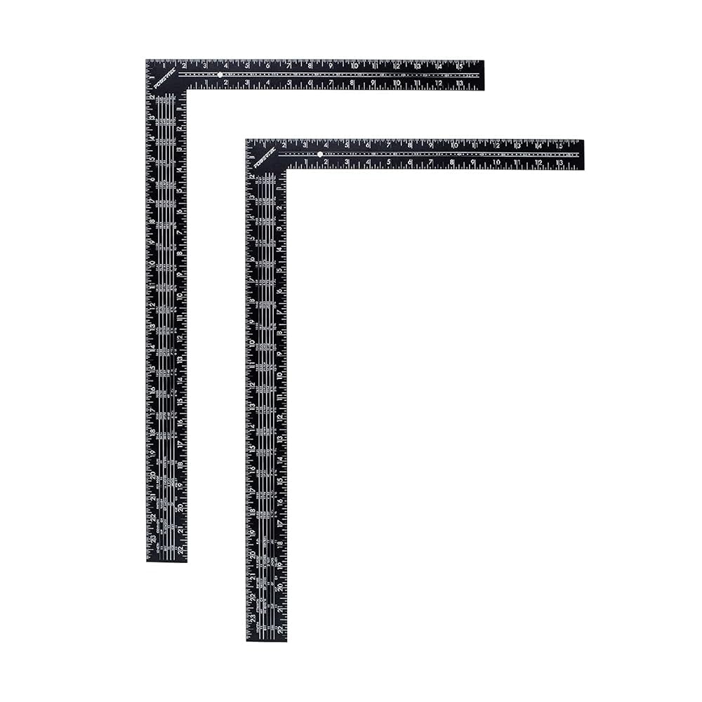 16 Inch X 24 Inch Steel Framing Square With Rafter Tables, L Shaped ...