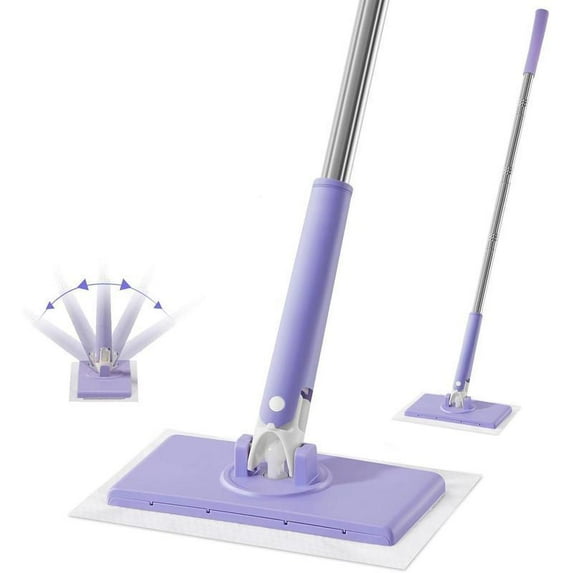16 Inch x 8 Inch x 27.59 Inch No-wash Mop, Uses Disposable Face Towel ...