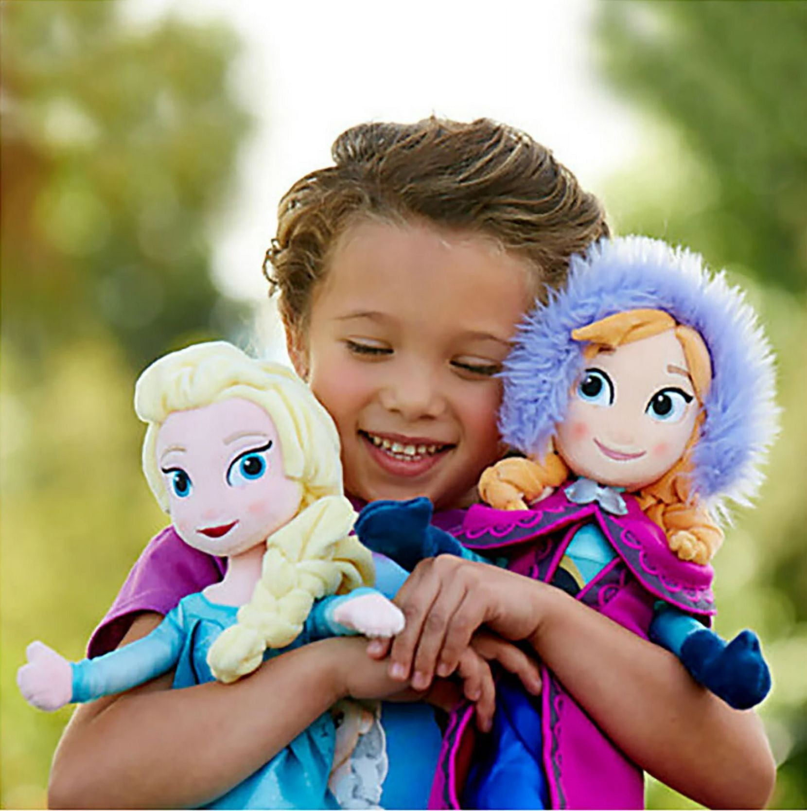16" inches Frozen Movie Queen Elsa & Anna Plush Soft Doll Gift ...