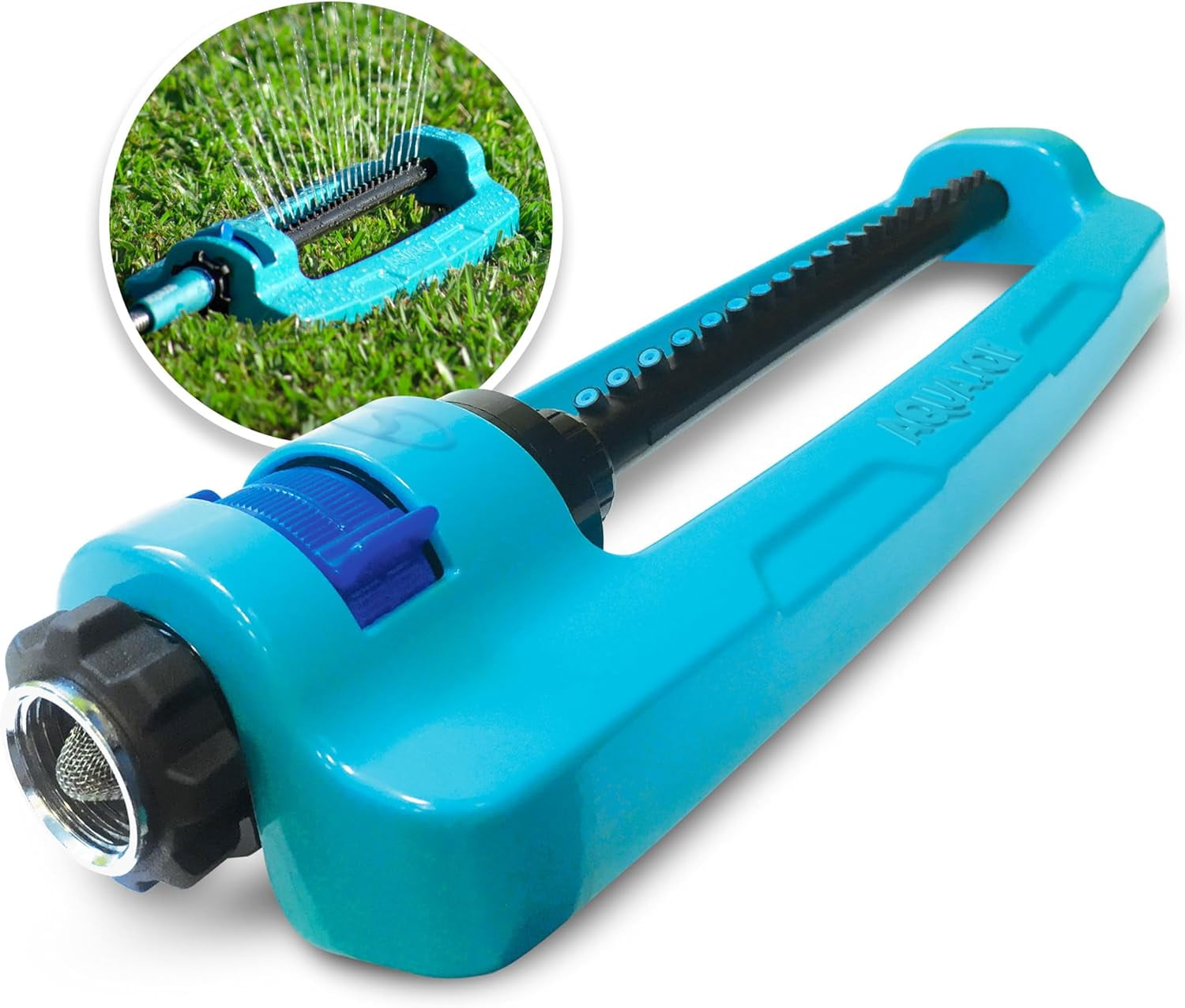 16 Indestructible Metal Base Oscillating Sprinkler with Adjustable ...