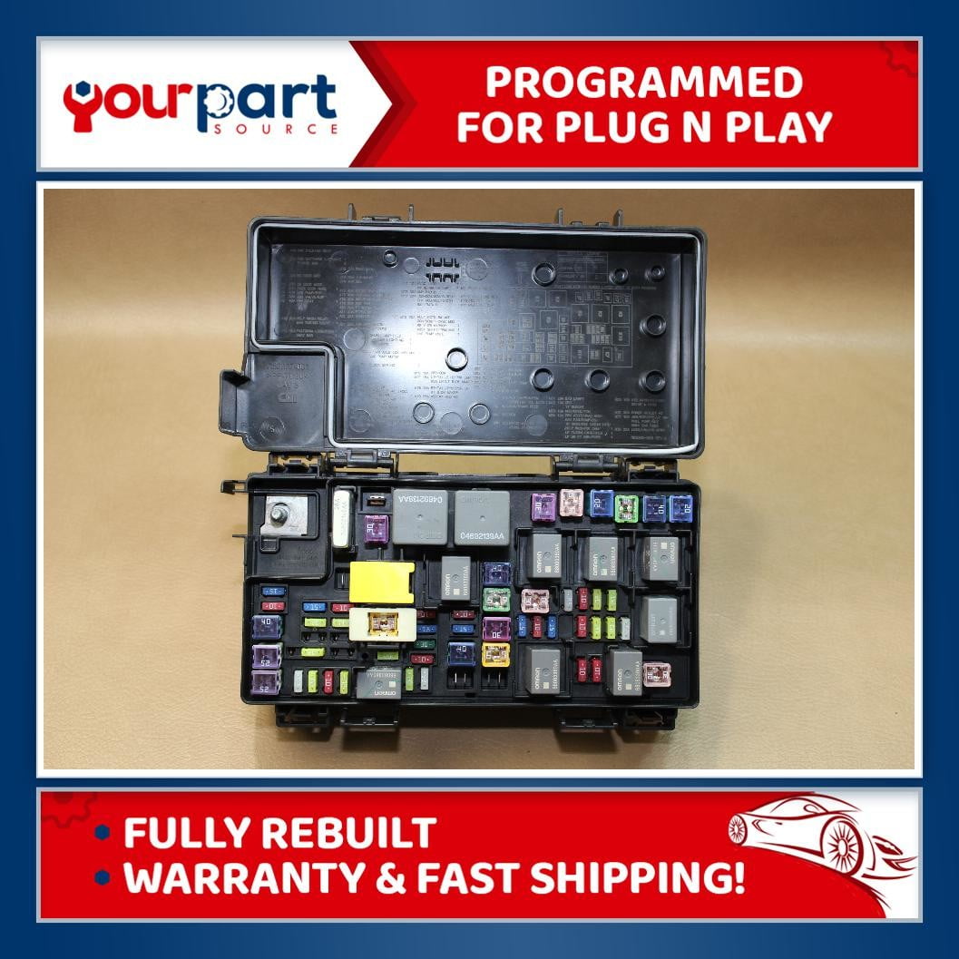 2016 Jeep Wrangler 3.6L TIPM TEMIC Integrated Fuse Box Module 68273365 ...