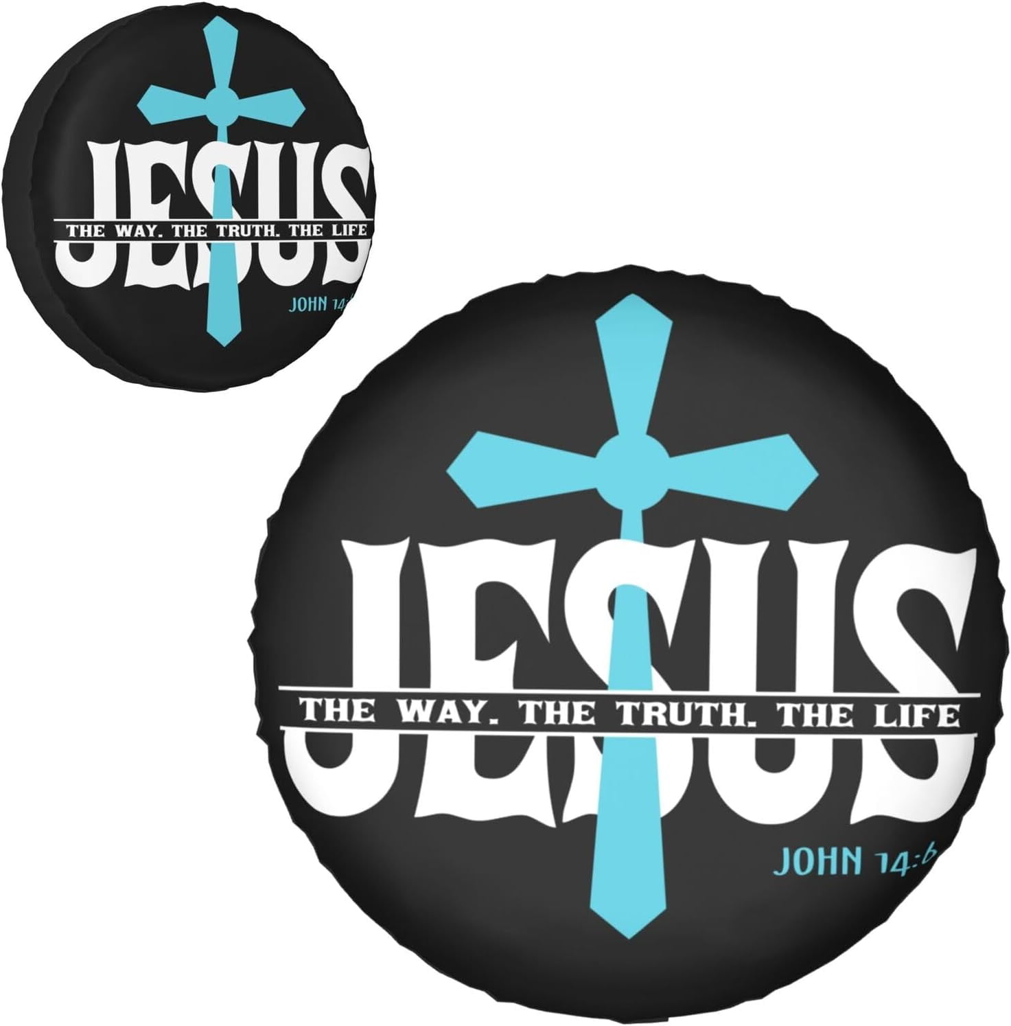 16 in Jesus The Way Truth and The Life Tire Cover Christian Christ ...