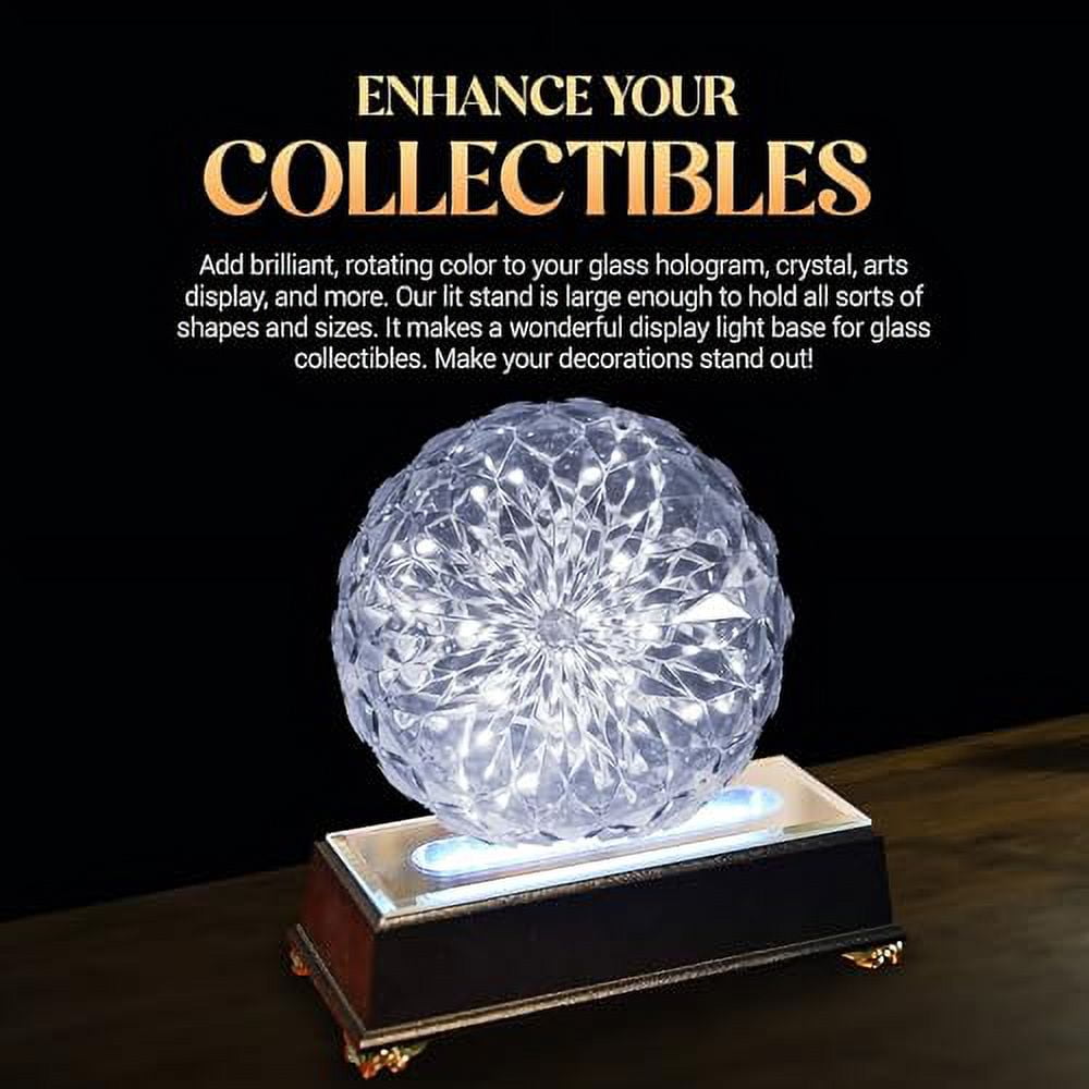 16 LED Light Base for Glass Art - Illuminated Rectangle Display ...