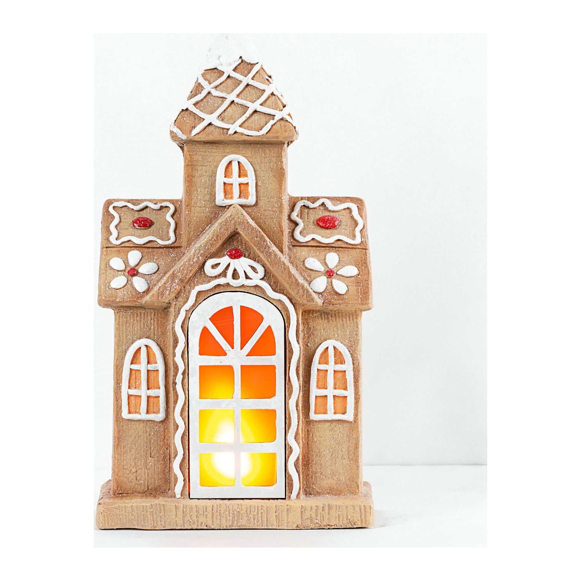 16" LED Lighted Gingerbread House Christmas Decoration - Walmart.com