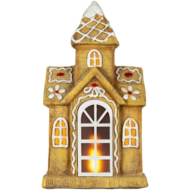 Northlight LED Lighted Gingerbread House with Icing Accents Christmas ...