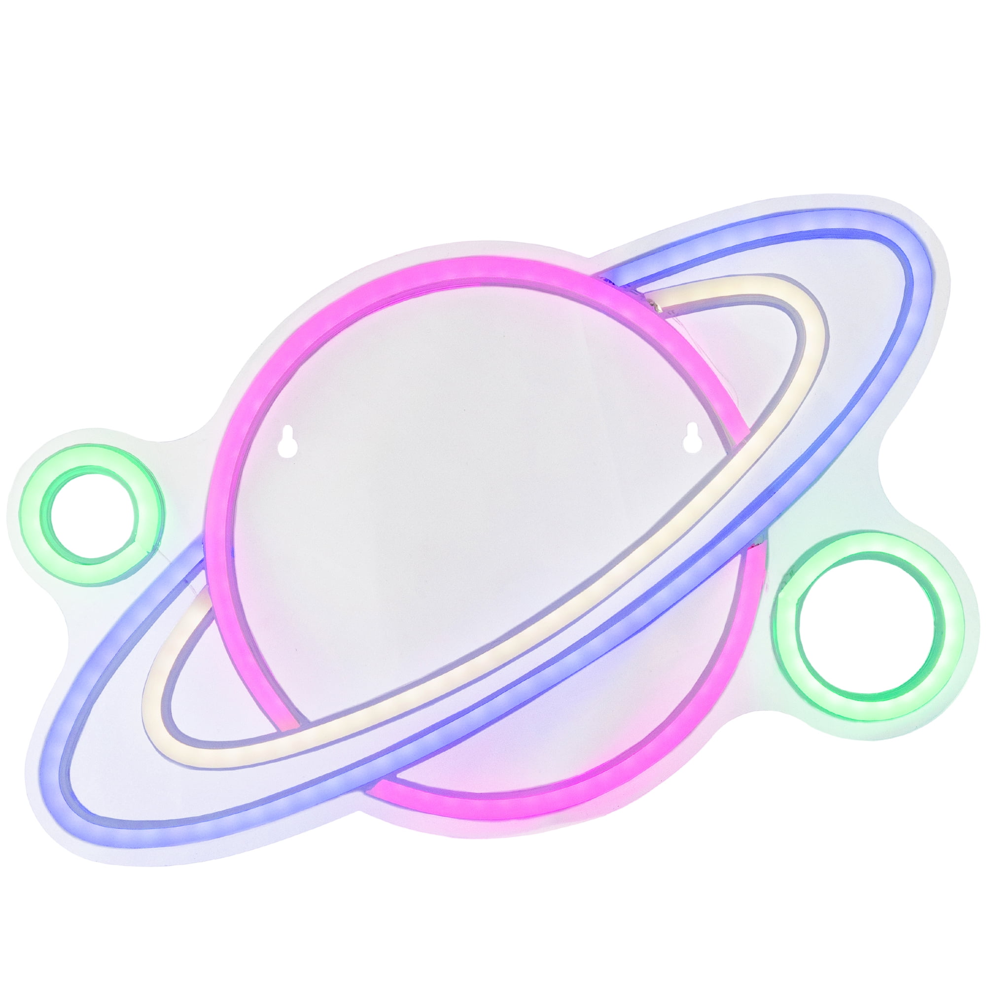 16" LED Neon Style Planet Wall Sign - Walmart.com