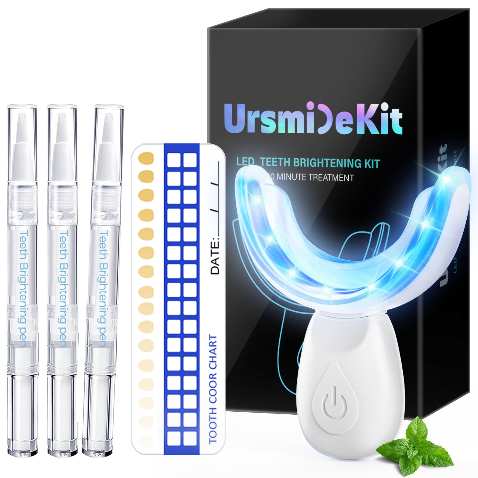 Korsmall LED Teeth Whitening Kit for Sensitive Teeth, Rechargeable ...