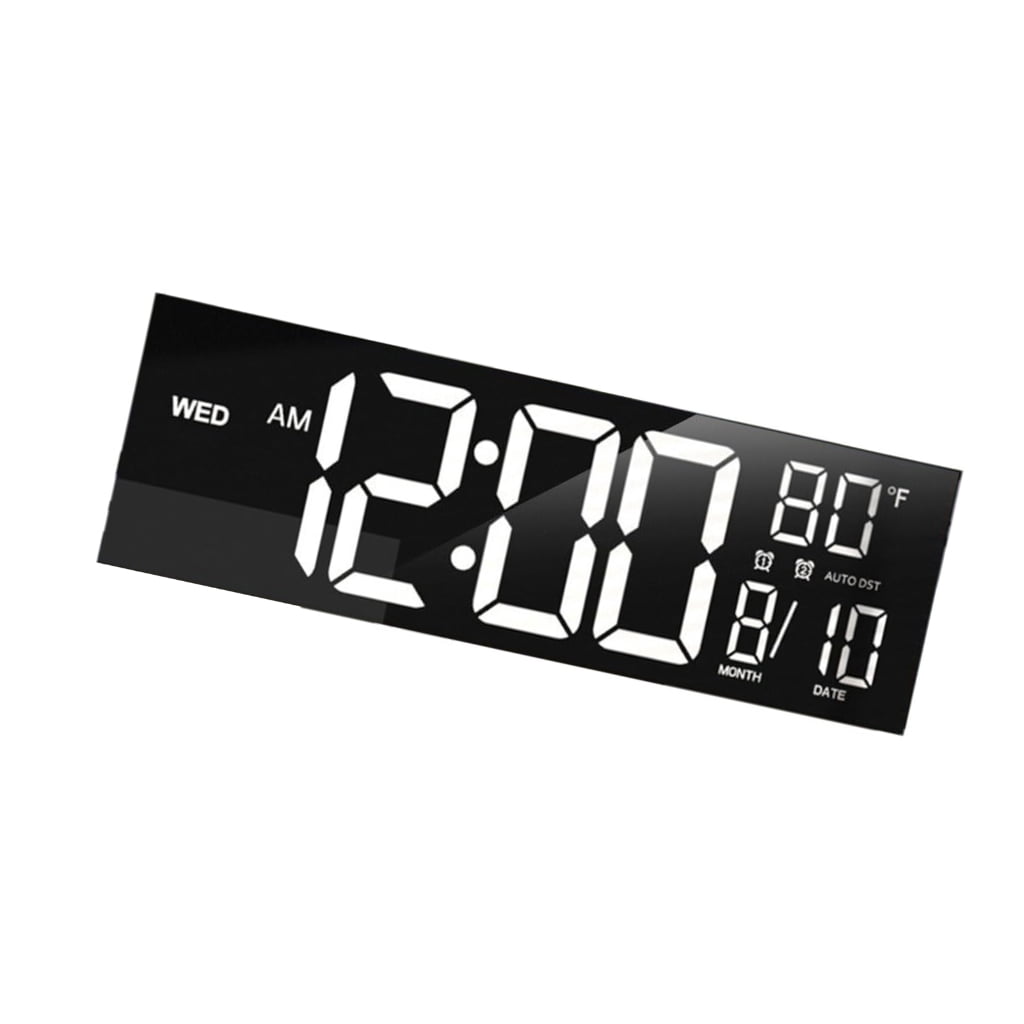 16" LED Wall Clock with Two Alarms and Light Scene for Any Room ...