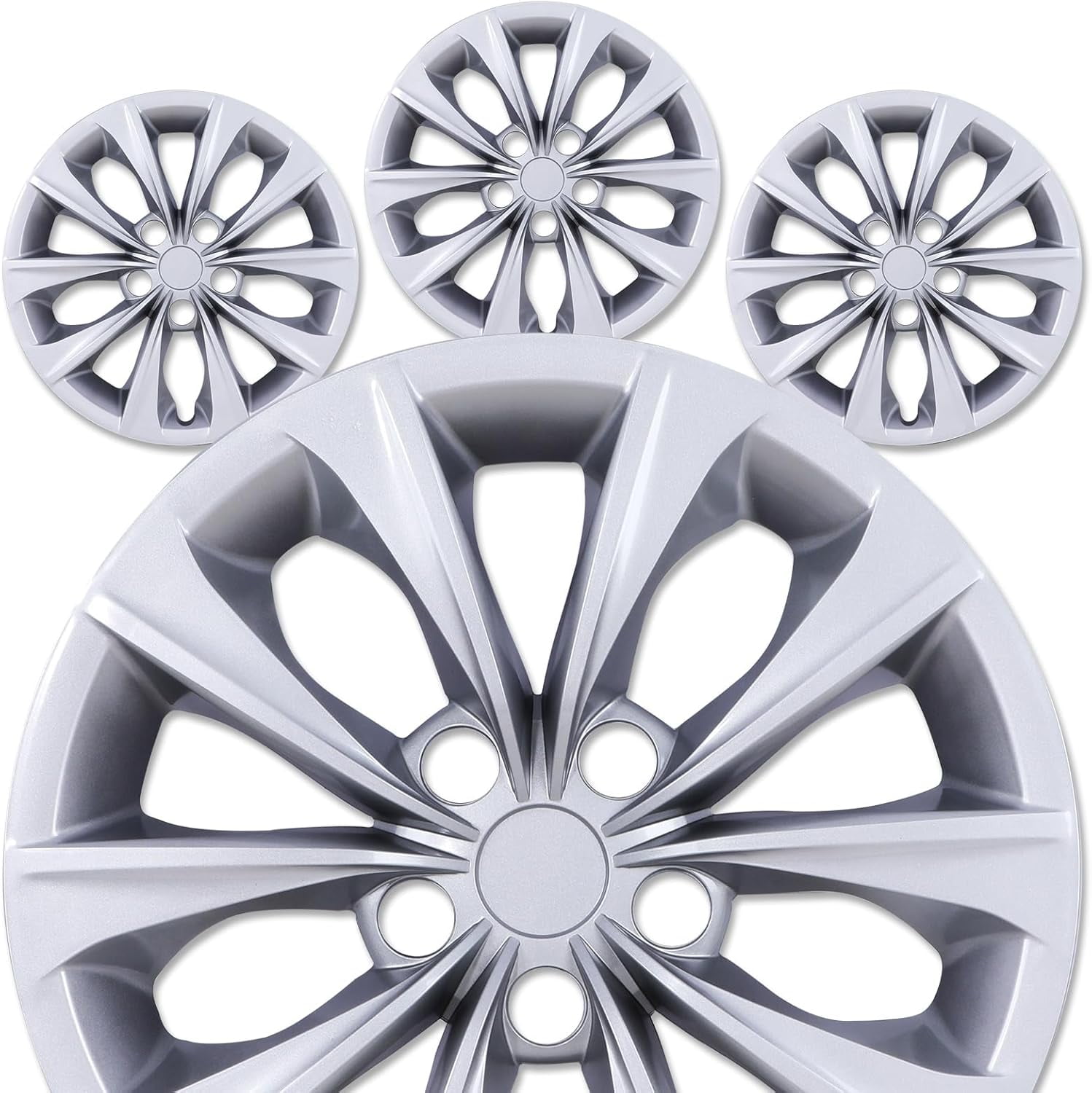 16" Lacquer Hubcaps Compatible with 2015 2016 2017 Toyota Camry / Camry ...