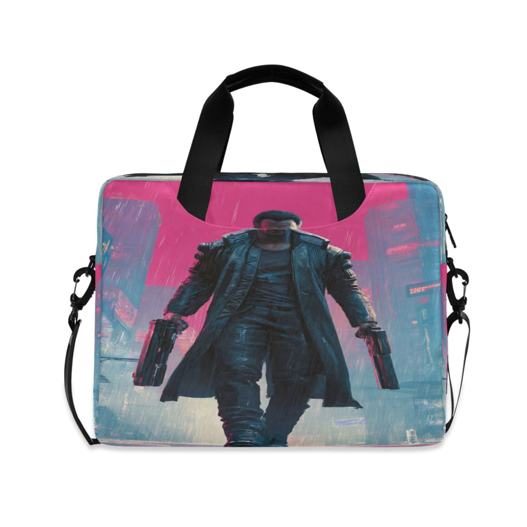 16" Laptop Briefcase, Detachable Anti-Slip Shoulder Strap, Multi ...