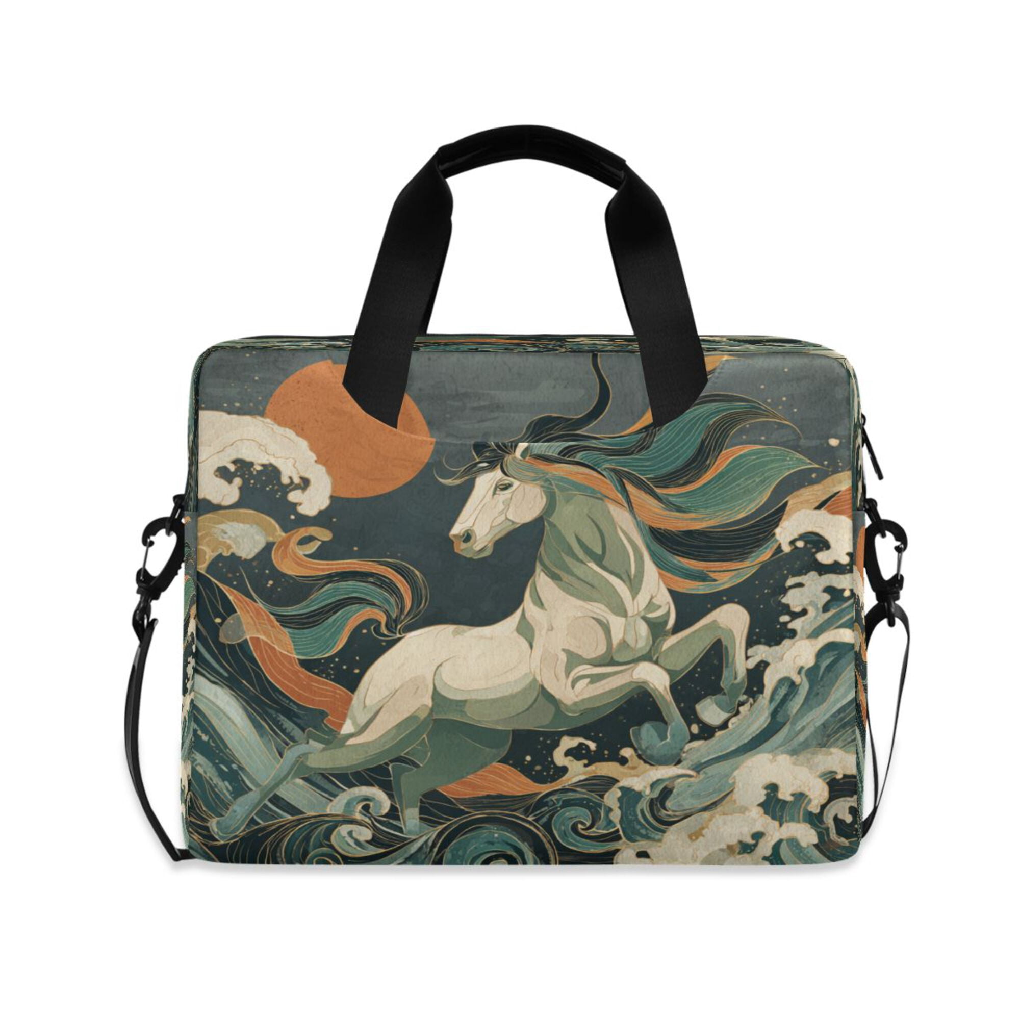 16" Laptop Briefcase, Detachable Anti-Slip Shoulder Strap, Multi ...