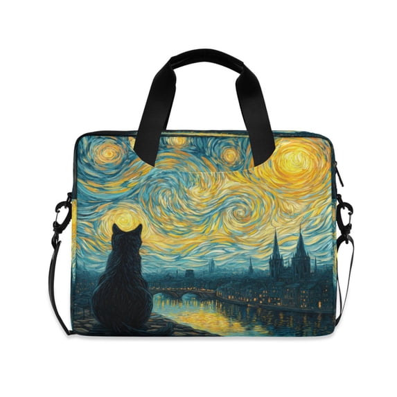 16" Laptop Briefcase, Detachable Anti-Slip Shoulder Strap, Multi ...