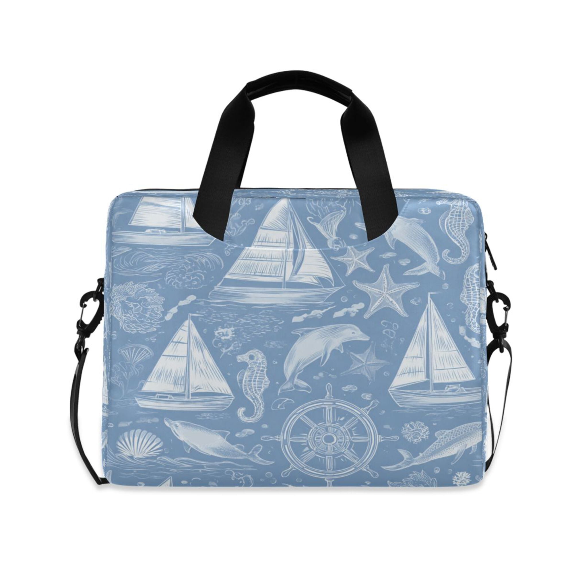 16" Laptop Briefcase, Detachable Anti-Slip Shoulder Strap, Multi ...