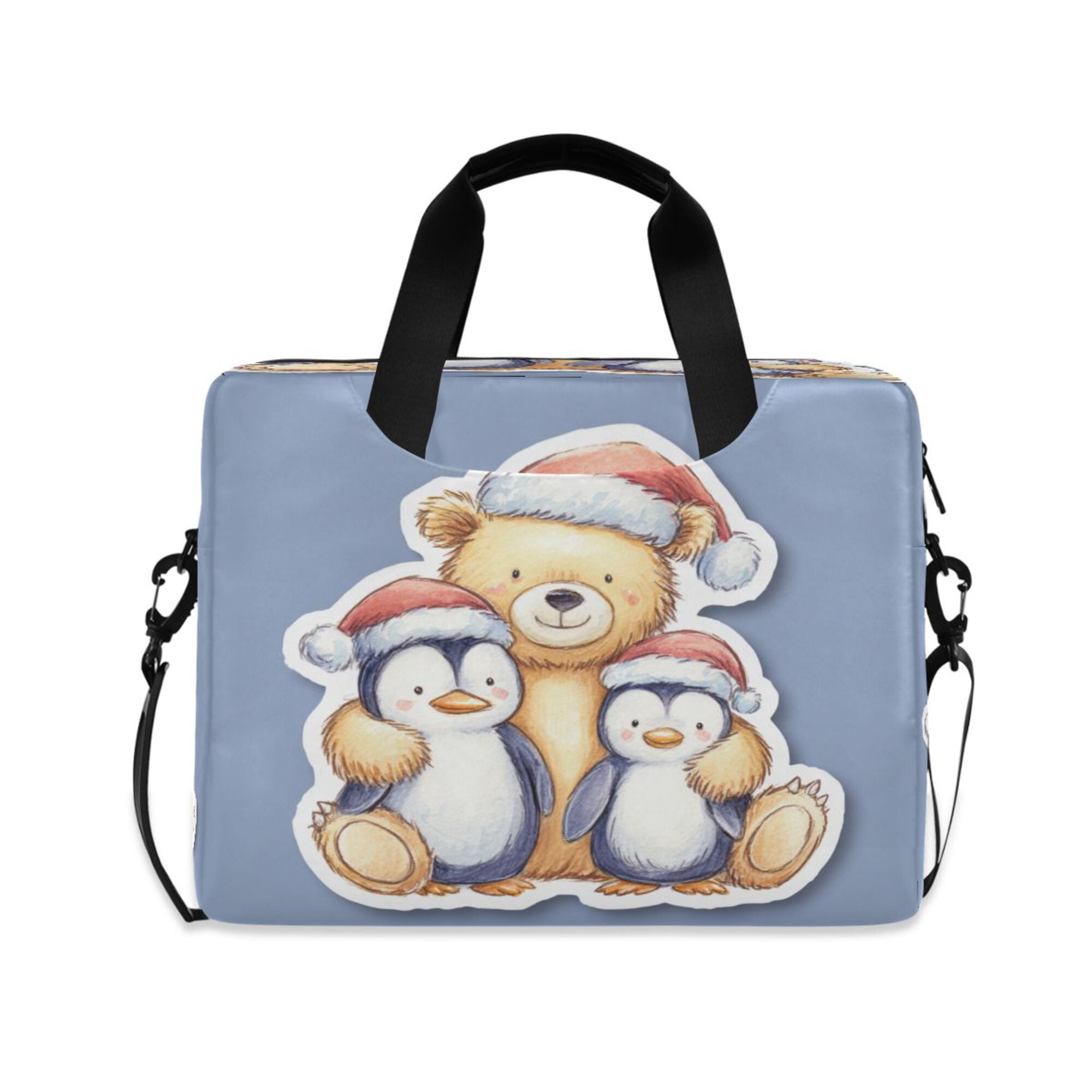 16" Laptop Briefcase, Detachable Anti-Slip Shoulder Strap, Multi ...