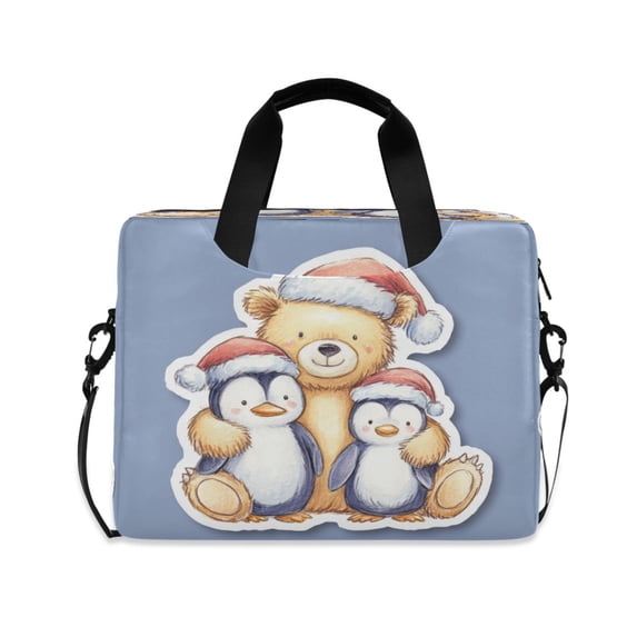 16" Laptop Briefcase, Detachable Anti-Slip Shoulder Strap, Multi ...