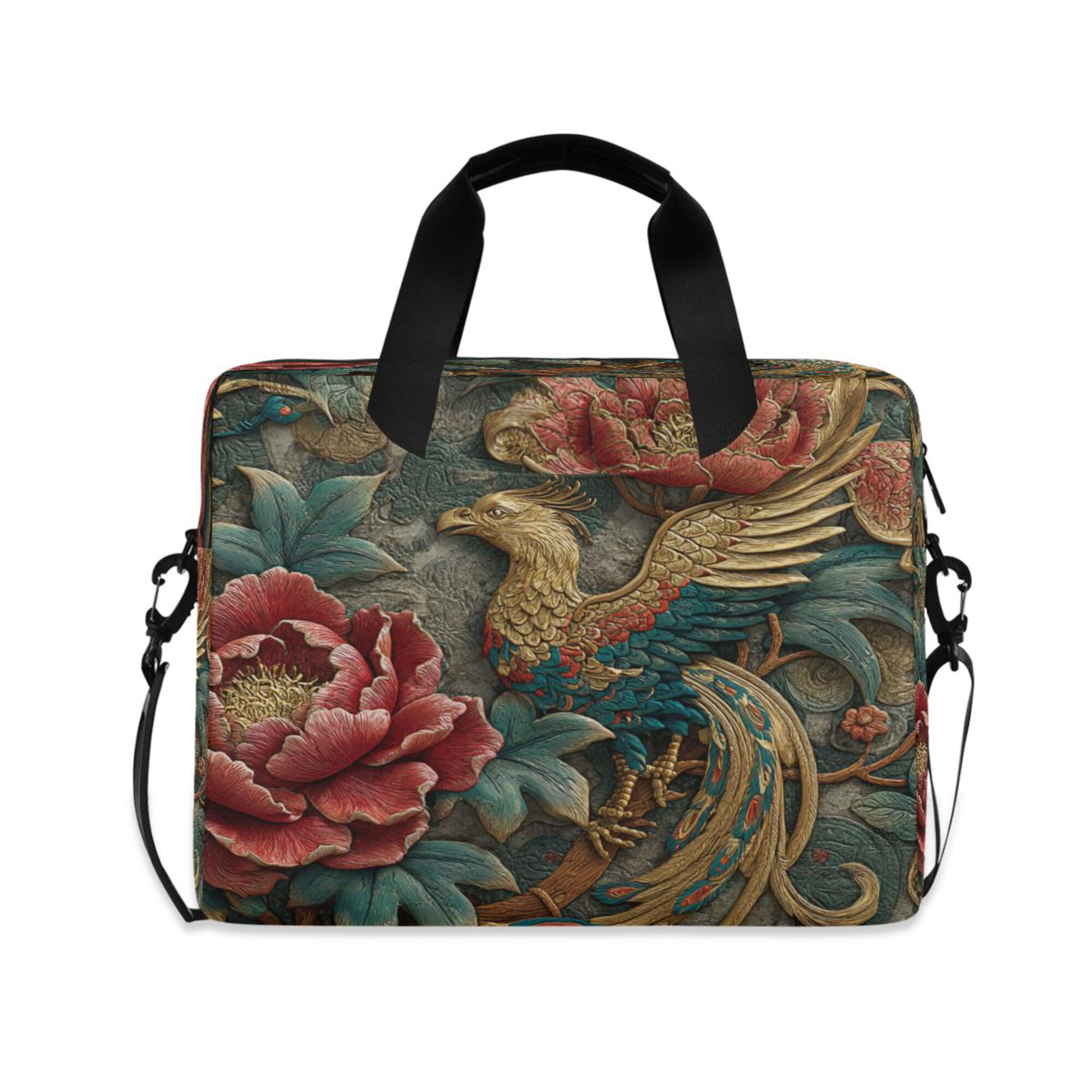 16" Laptop Briefcase, Detachable Anti-Slip Shoulder Strap, Multi ...