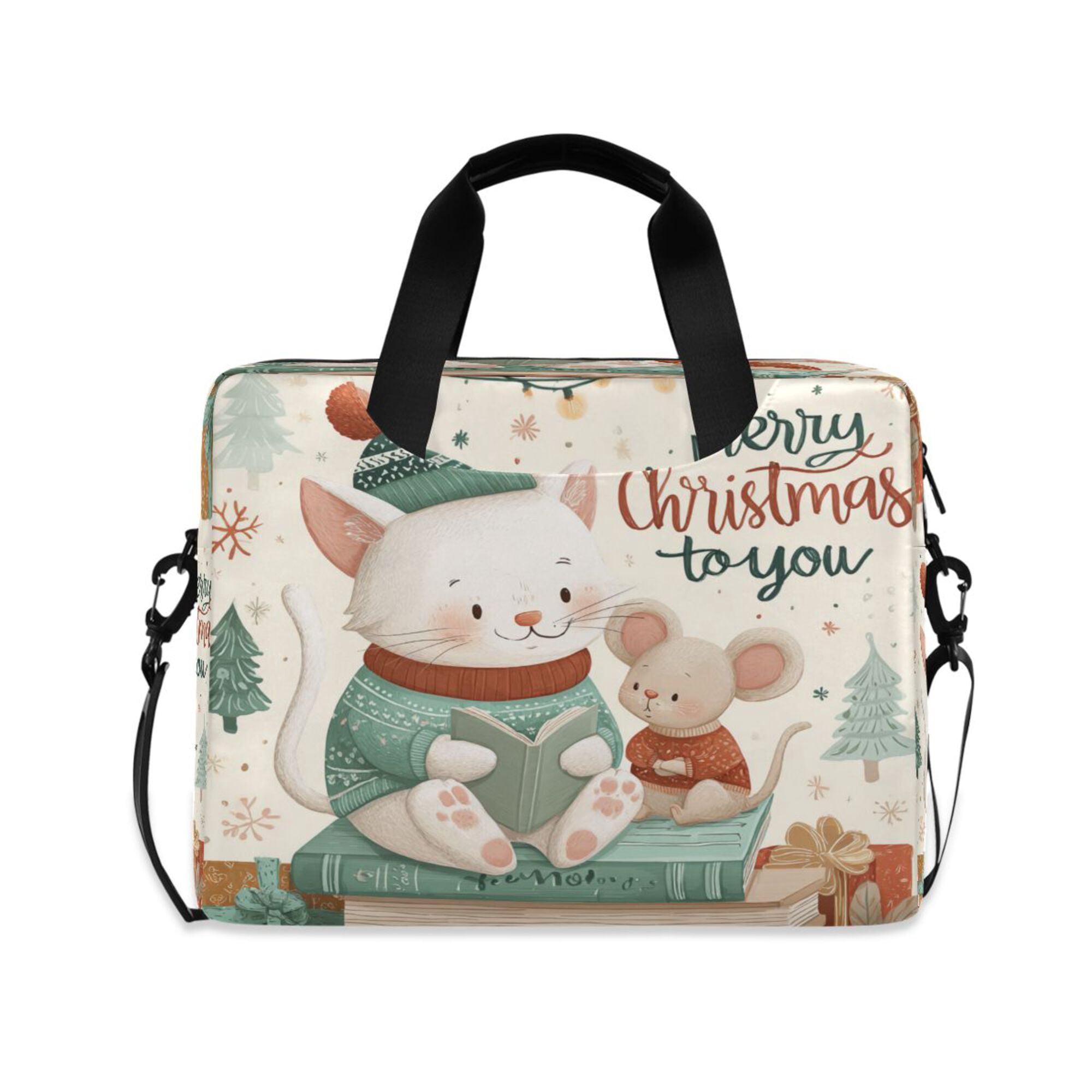 16" Laptop Briefcase, Detachable Anti-Slip Shoulder Strap, Multi ...