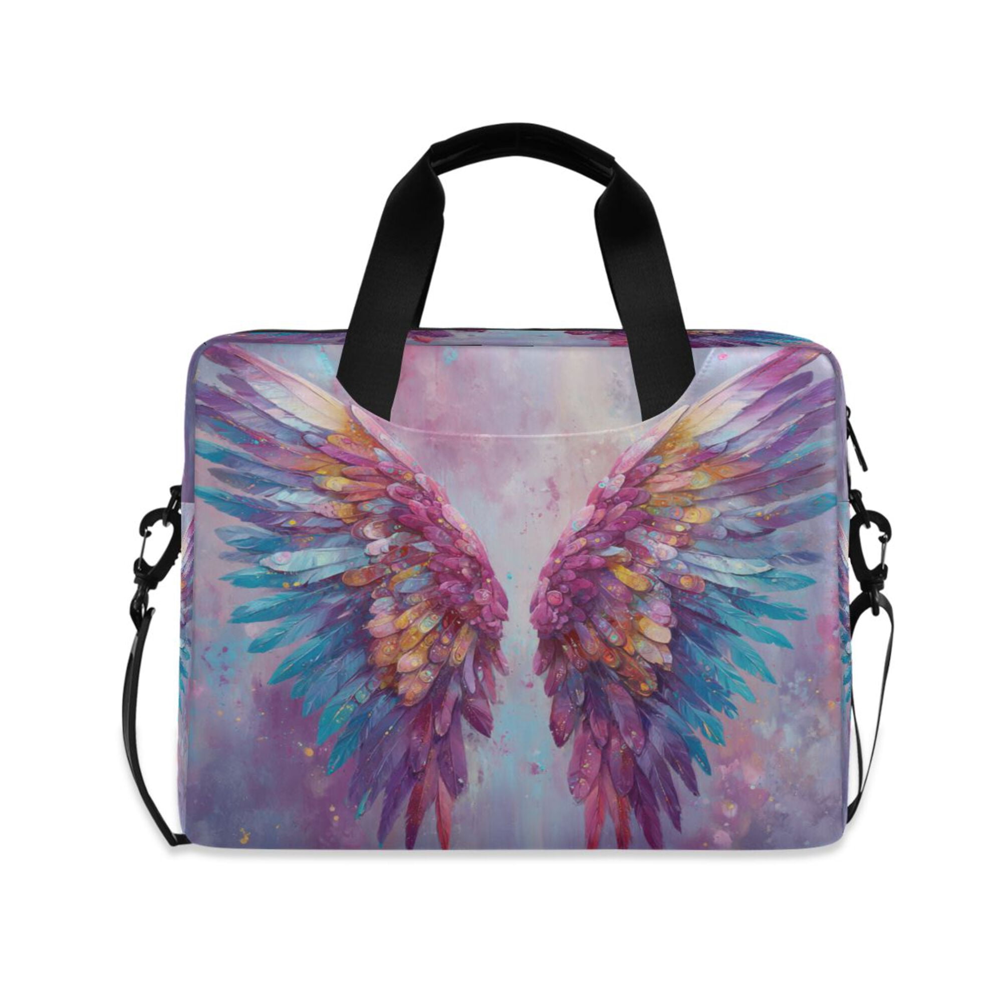 16" Laptop Briefcase, Detachable Anti-Slip Shoulder Strap, Multi ...