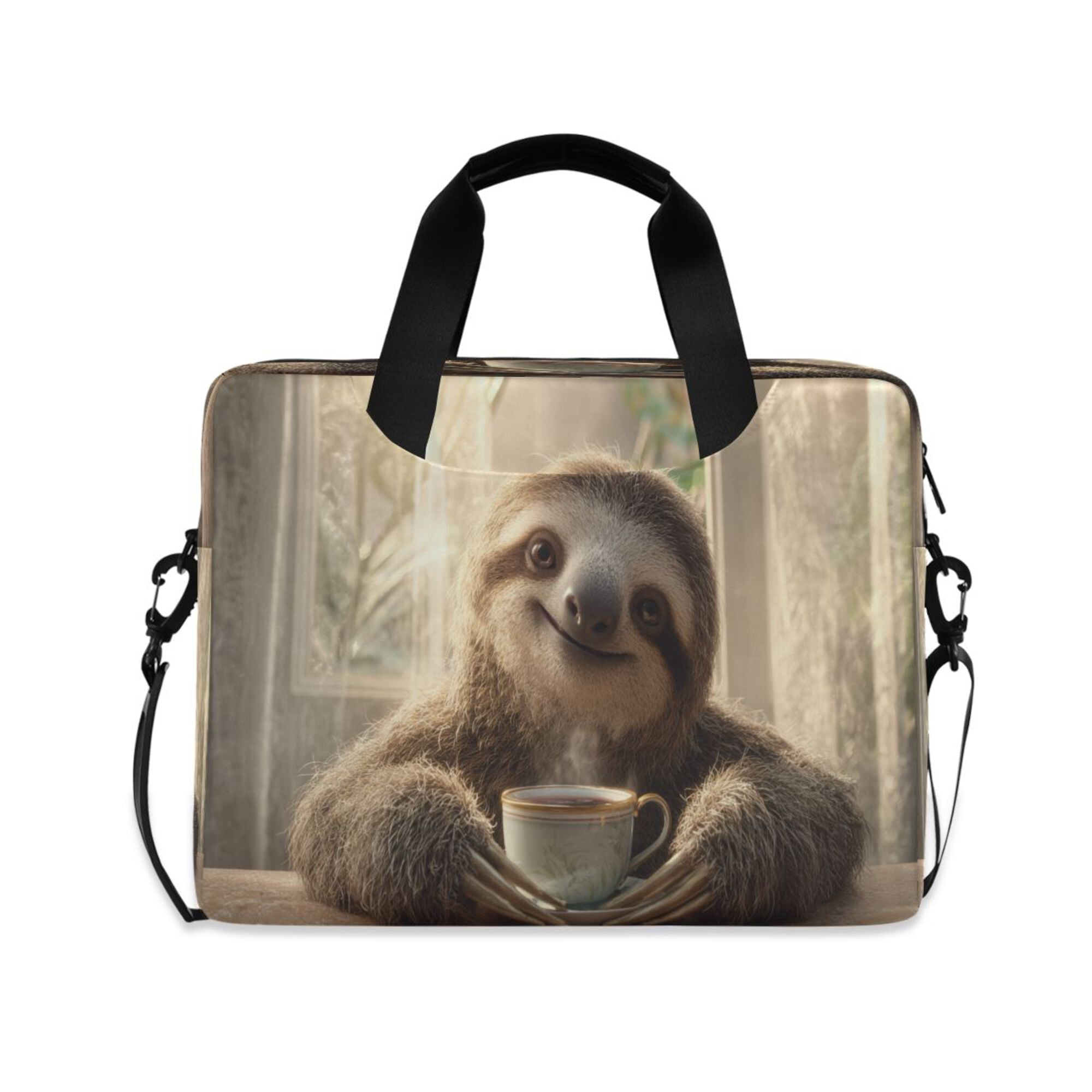 16" Laptop Briefcase, Detachable Anti-Slip Shoulder Strap, Multi ...