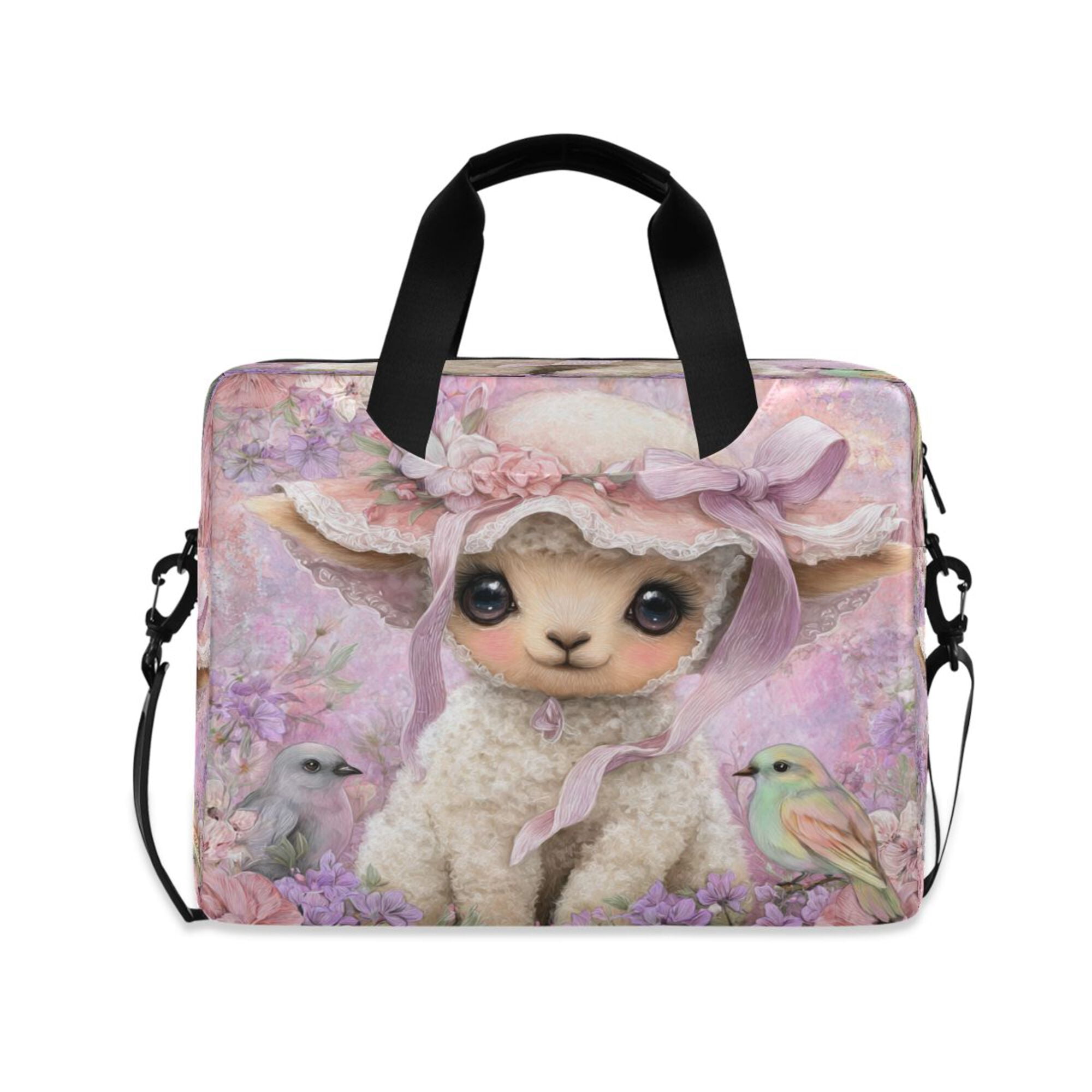 16" Laptop Briefcase, Detachable Anti-Slip Shoulder Strap, Multi ...