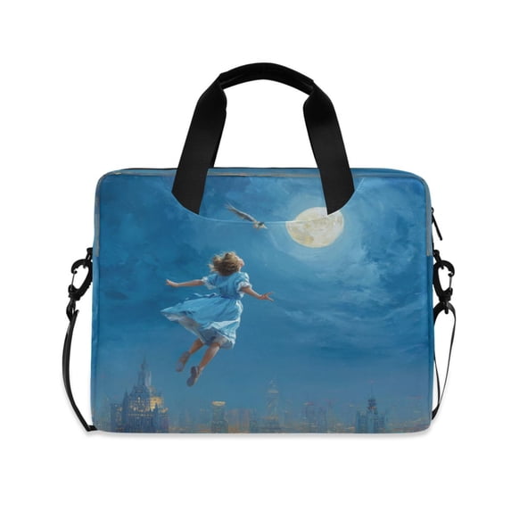 16" Laptop Briefcase, Detachable Anti-Slip Shoulder Strap, Multi ...