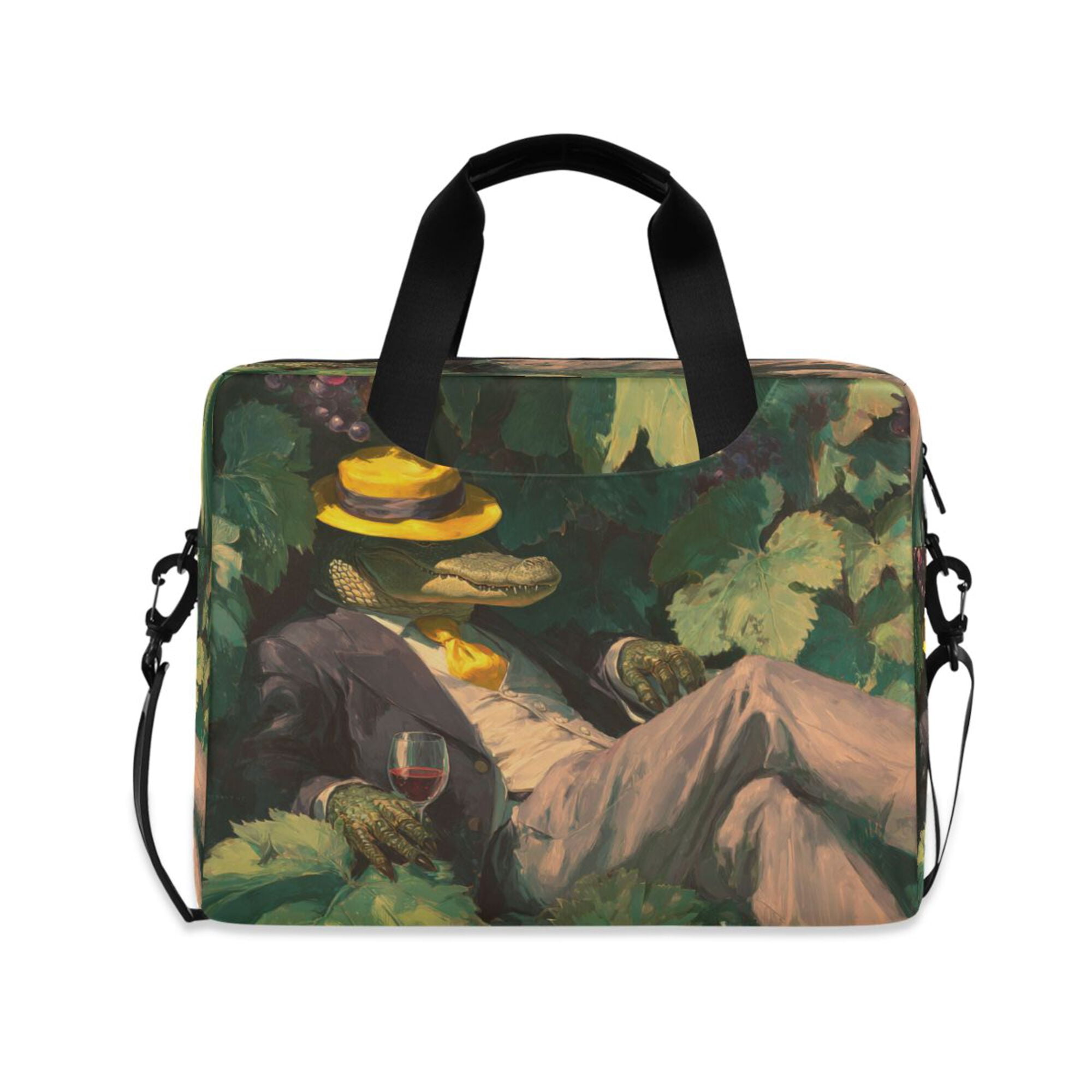 16" Laptop Briefcase, Detachable Anti-Slip Shoulder Strap, Multi ...
