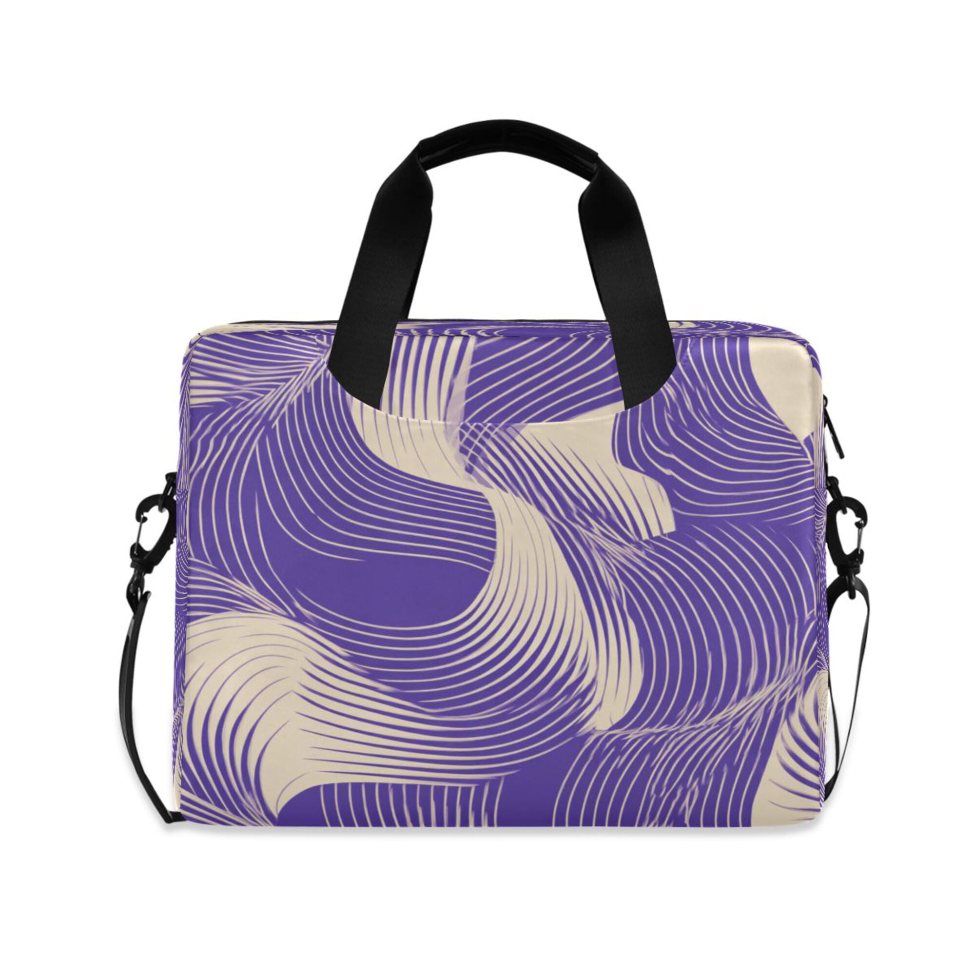 16" Laptop Briefcase, Detachable Anti-Slip Shoulder Strap, Multi ...