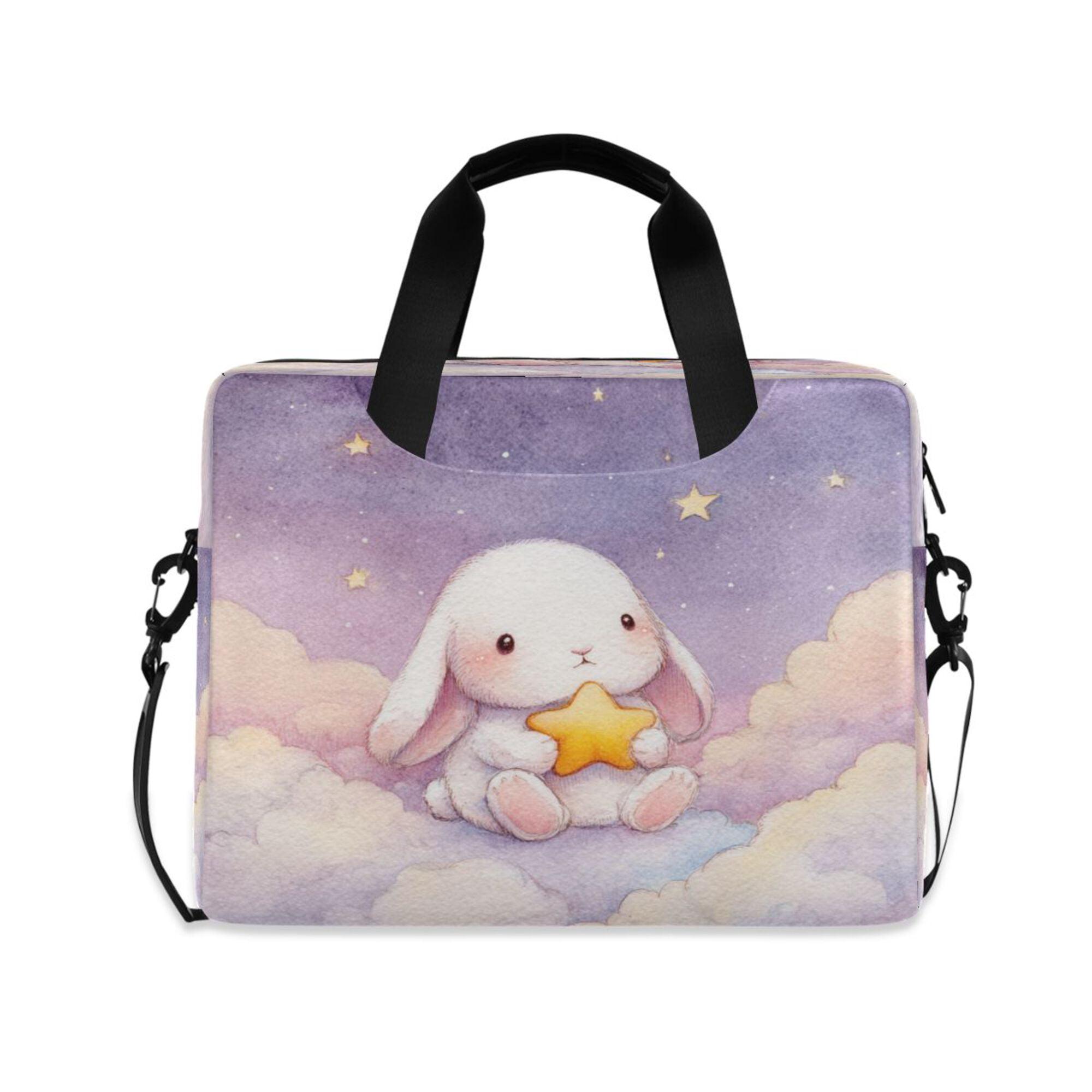 16" Laptop Briefcase, Detachable Anti-Slip Shoulder Strap, Multi ...