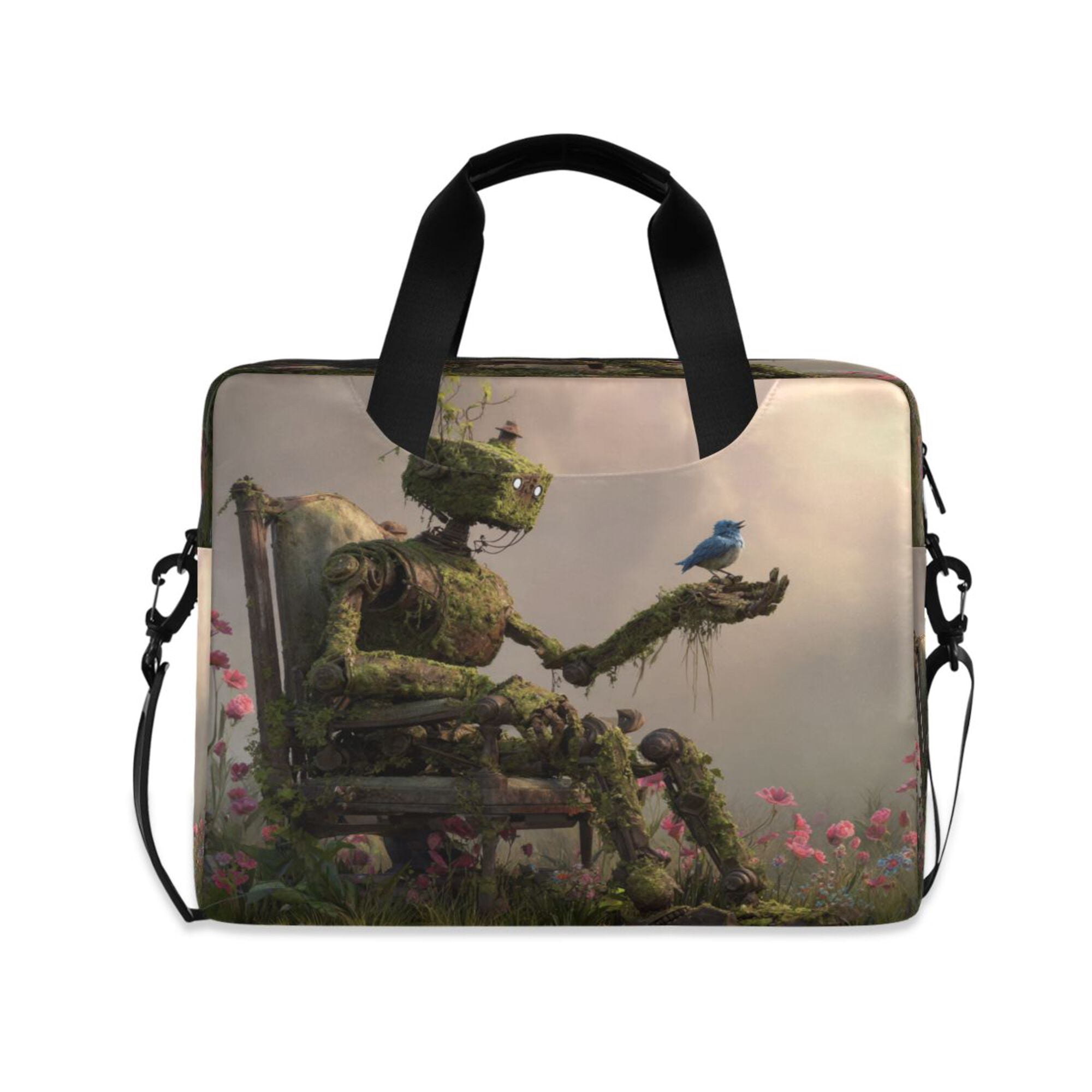 16" Laptop Briefcase, Detachable Anti-Slip Shoulder Strap, Multi ...