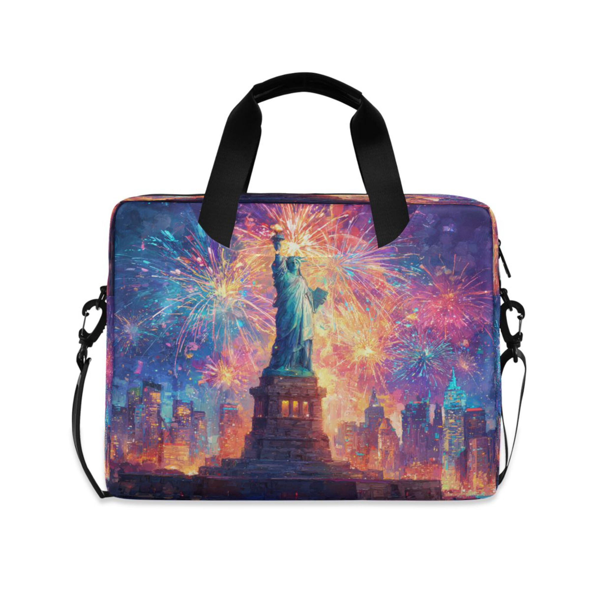 16" Laptop Briefcase, Detachable Anti-Slip Shoulder Strap, Multi ...