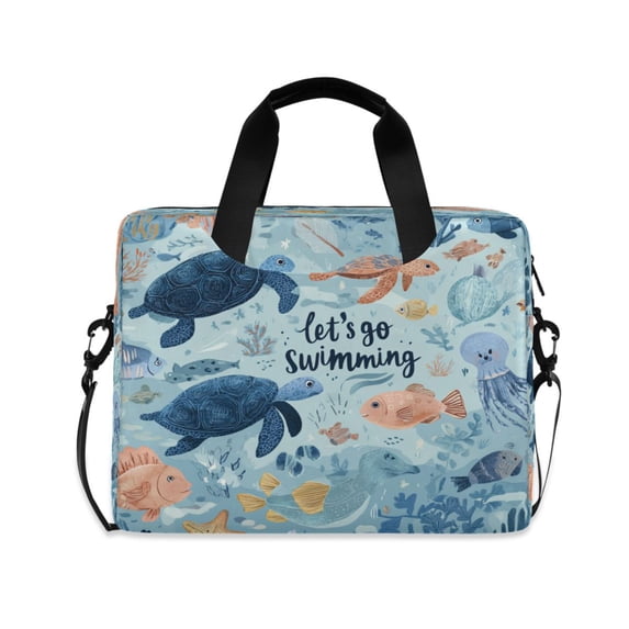 16" Laptop Briefcase, Detachable Anti-Slip Shoulder Strap, Multi ...