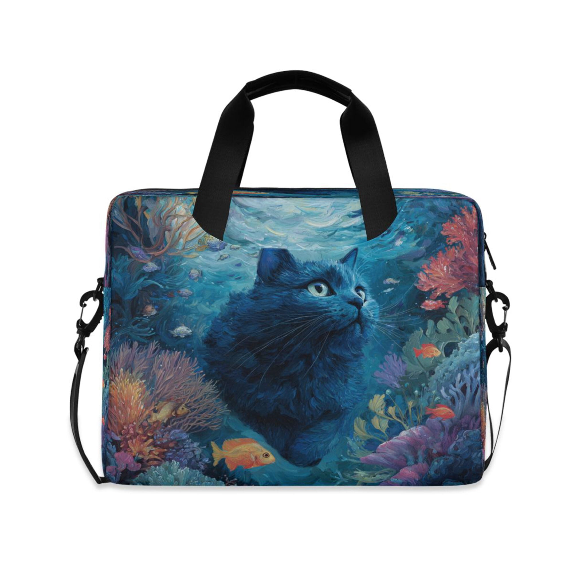 16" Laptop Briefcase, Detachable Anti-Slip Shoulder Strap, Multi ...
