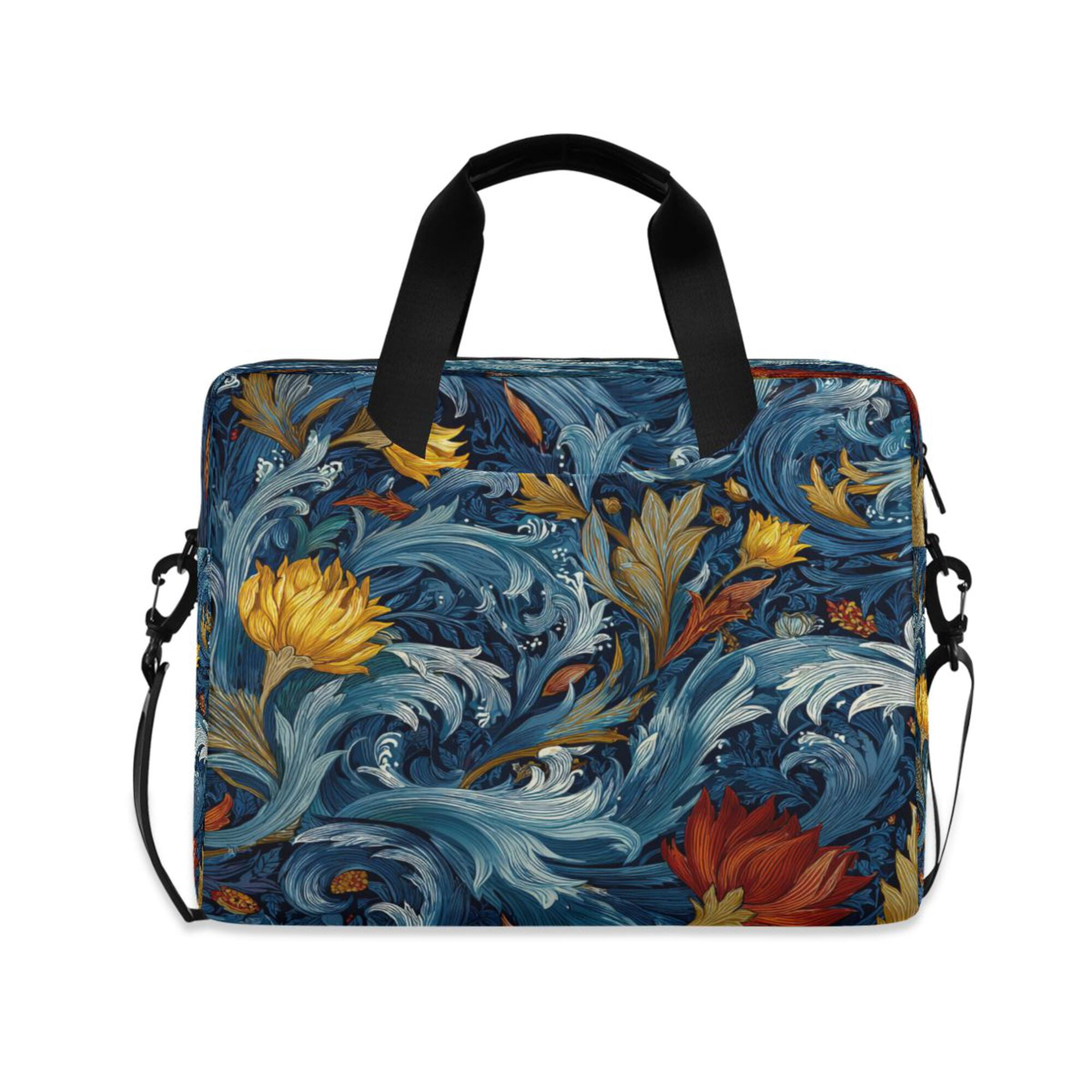 16" Laptop Briefcase, Detachable Anti-Slip Shoulder Strap, Multi-Compartment Work Travel Bag ...