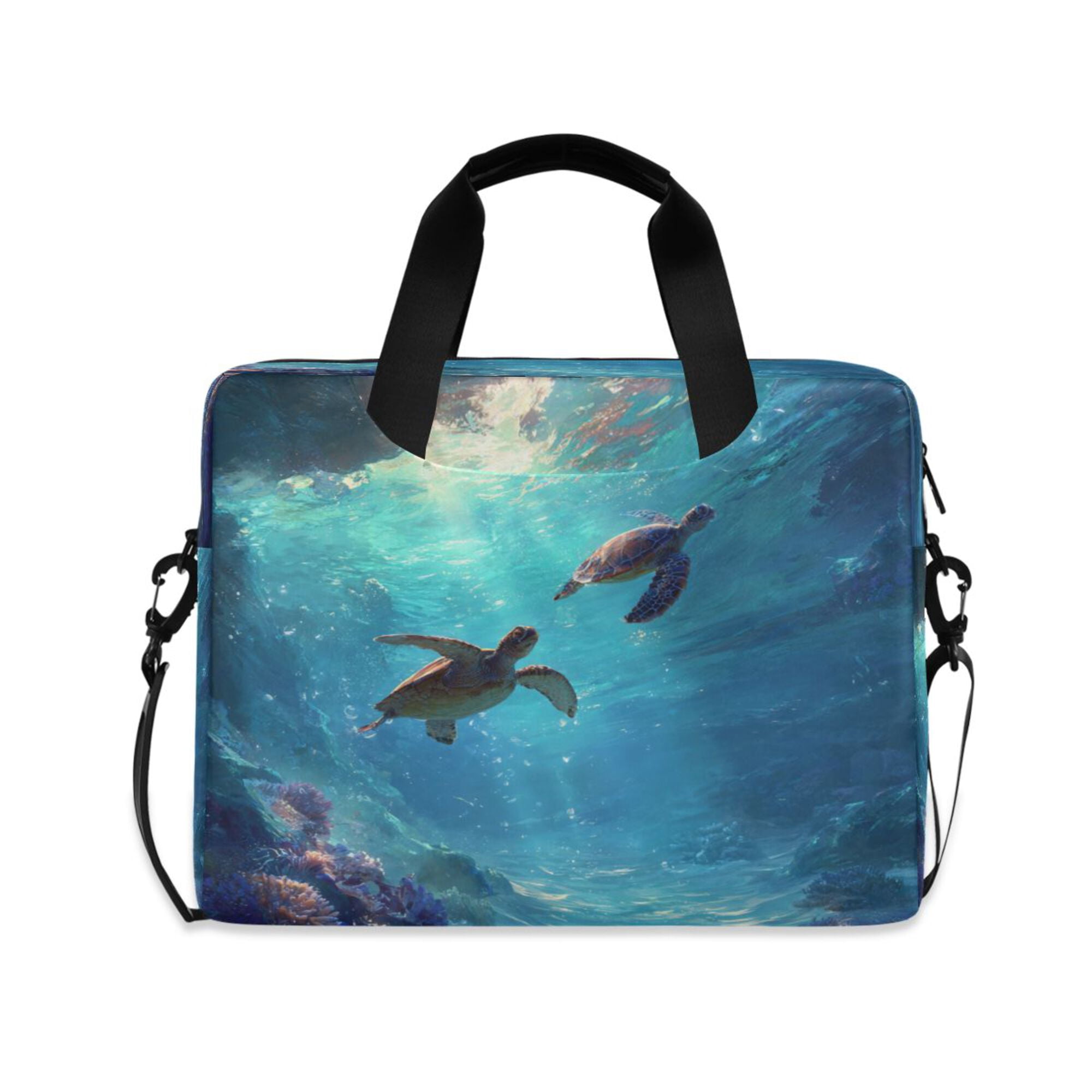 16" Laptop Briefcase, Detachable Anti-Slip Shoulder Strap, Multi ...