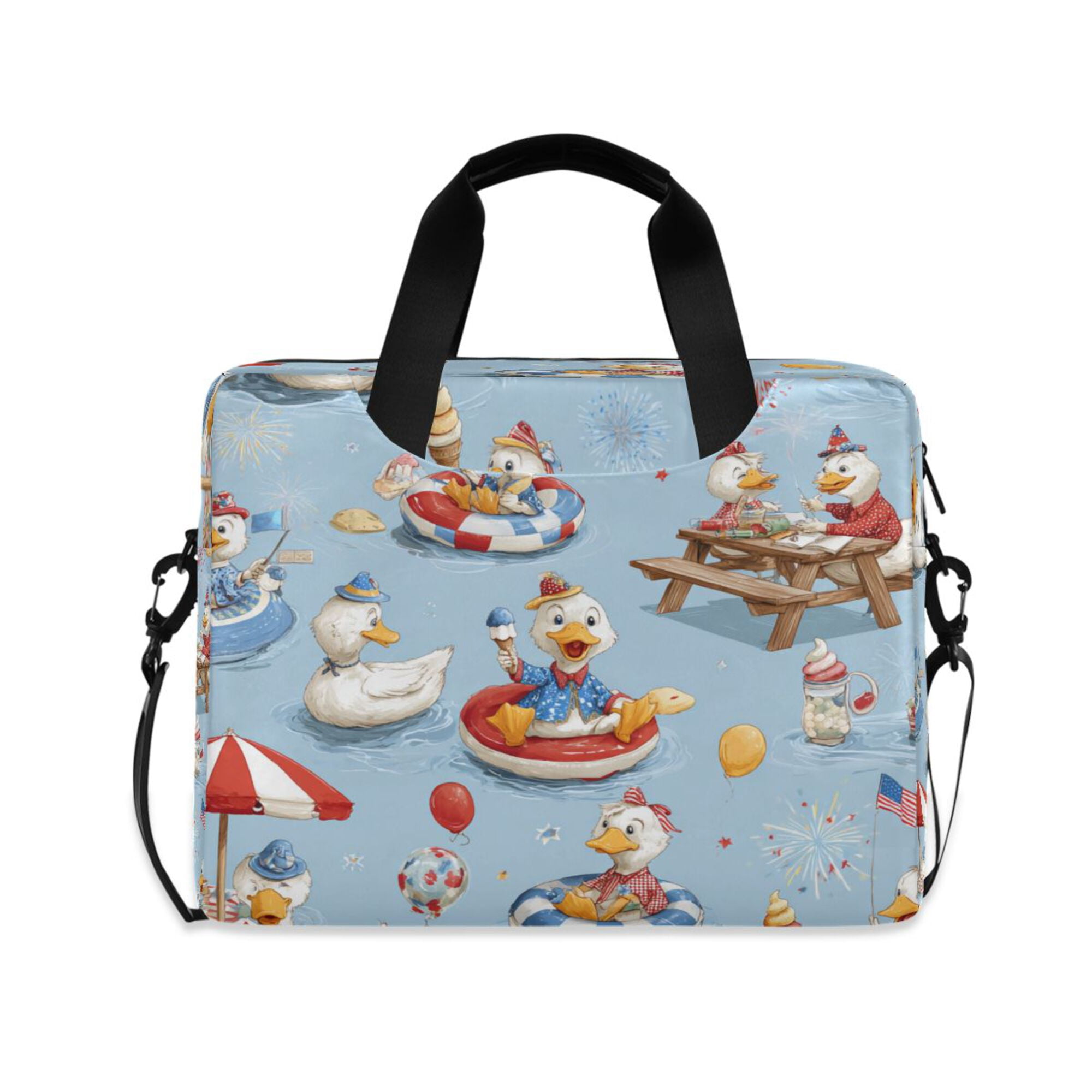 16" Laptop Briefcase, Detachable Anti-Slip Shoulder Strap, Multi ...