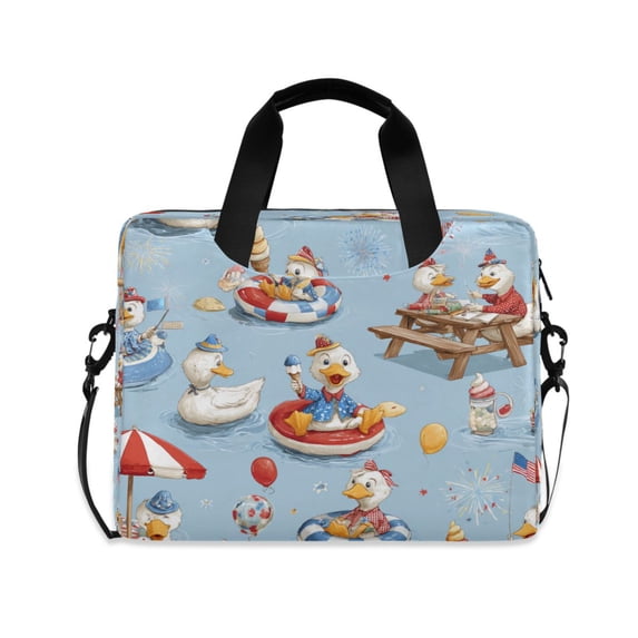 16" Laptop Briefcase, Detachable Anti-Slip Shoulder Strap, Multi ...