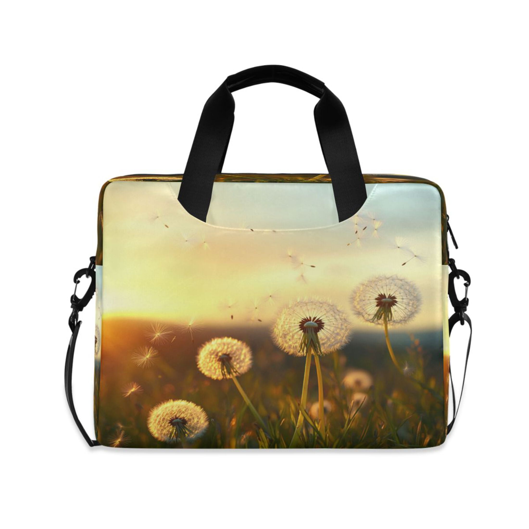 16" Laptop Tote Bag Laptop Sleeve Case Computer Briefcase for Work & Travel Lots Of Dandelions ...