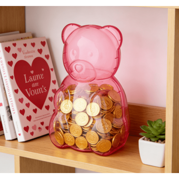 16" Large Gummy Bear Plastic Containers – Transparent Adorable Bear ...