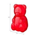 13" Large Gummy Bear Plastic Containers – Transparent Adorable Bear ...